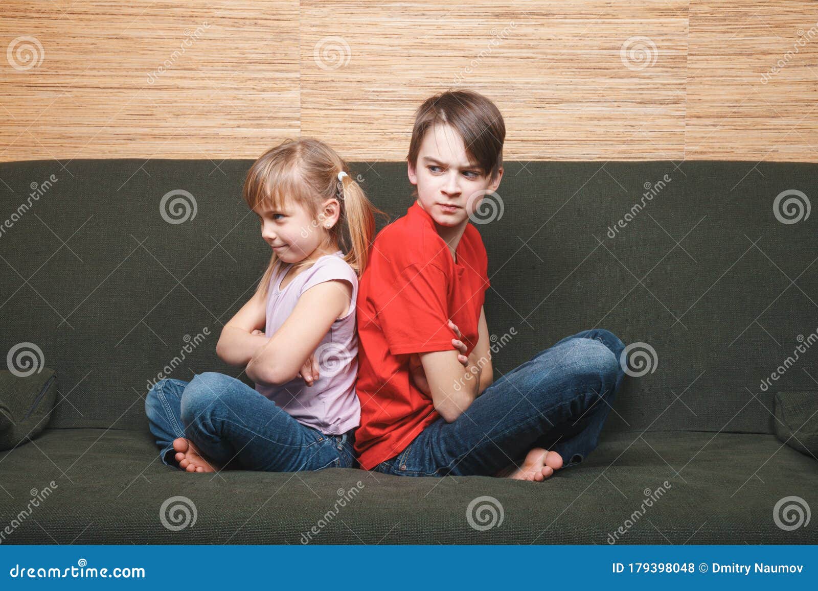 Siblings Locked in at Home during Self-isolation Stock Photo - Image of ...