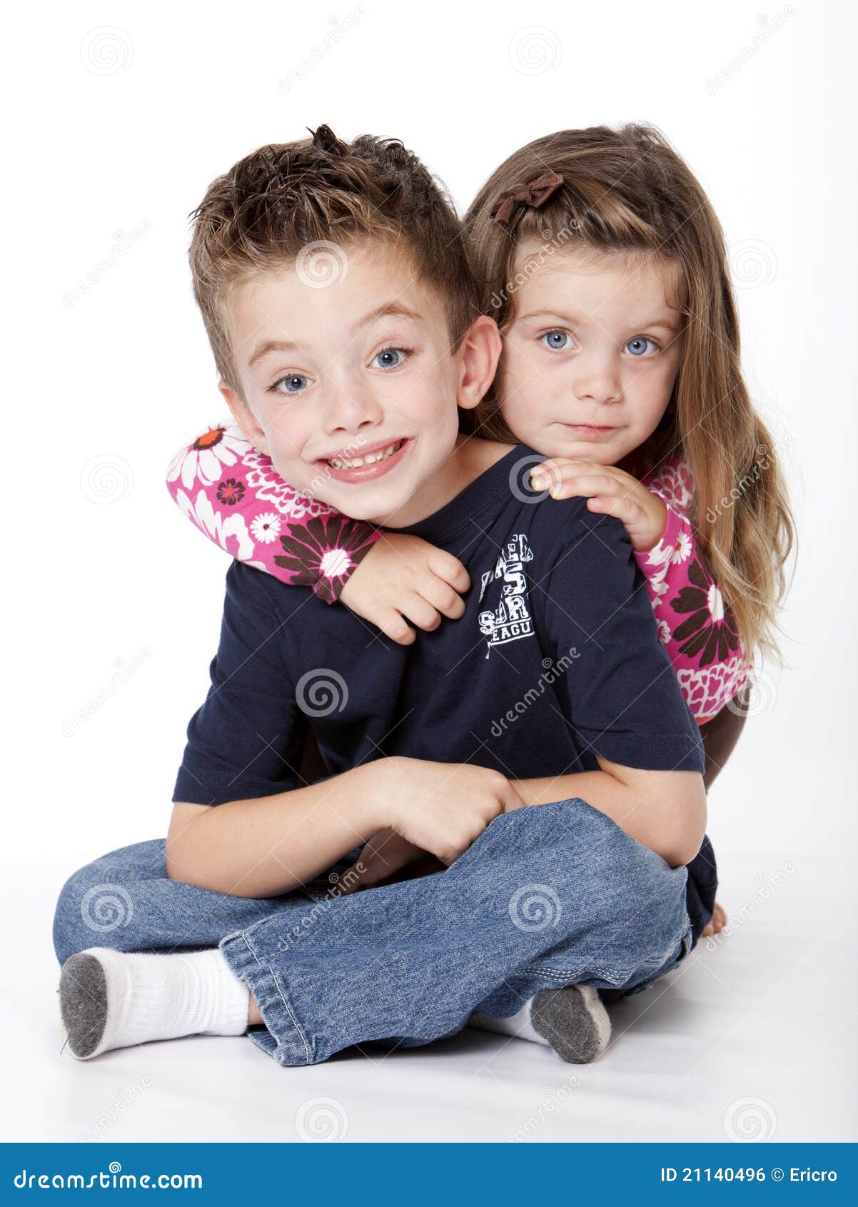 Siblings portrait stock photo. Image of pretty, girl - 21140496
