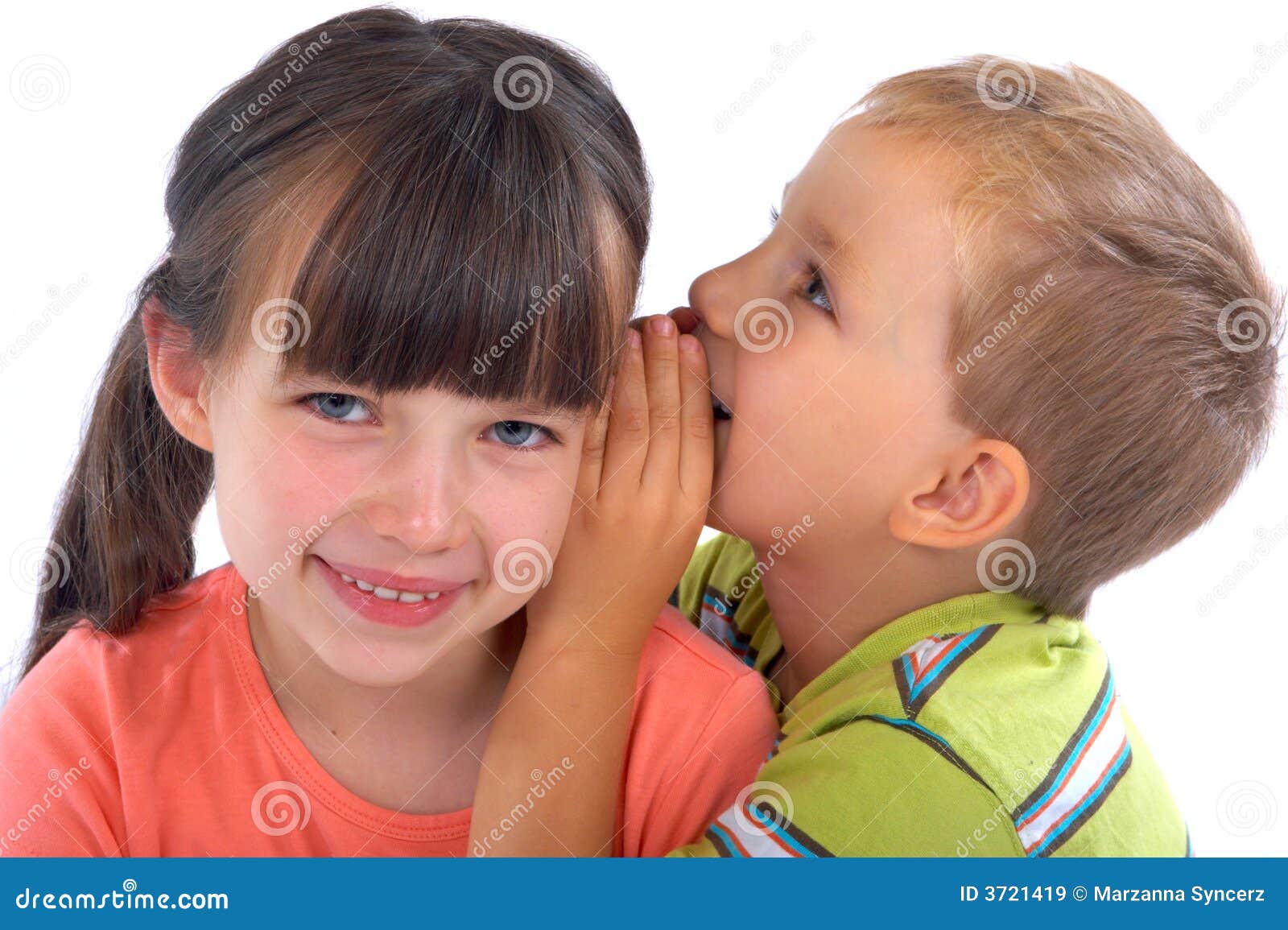 Siblings sharing secrets stock image. Image of disclosed - 3721419