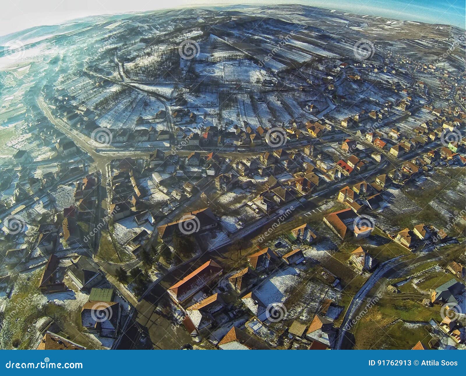 Sic Romania stock image. Image of aerial, city, view - 91762913