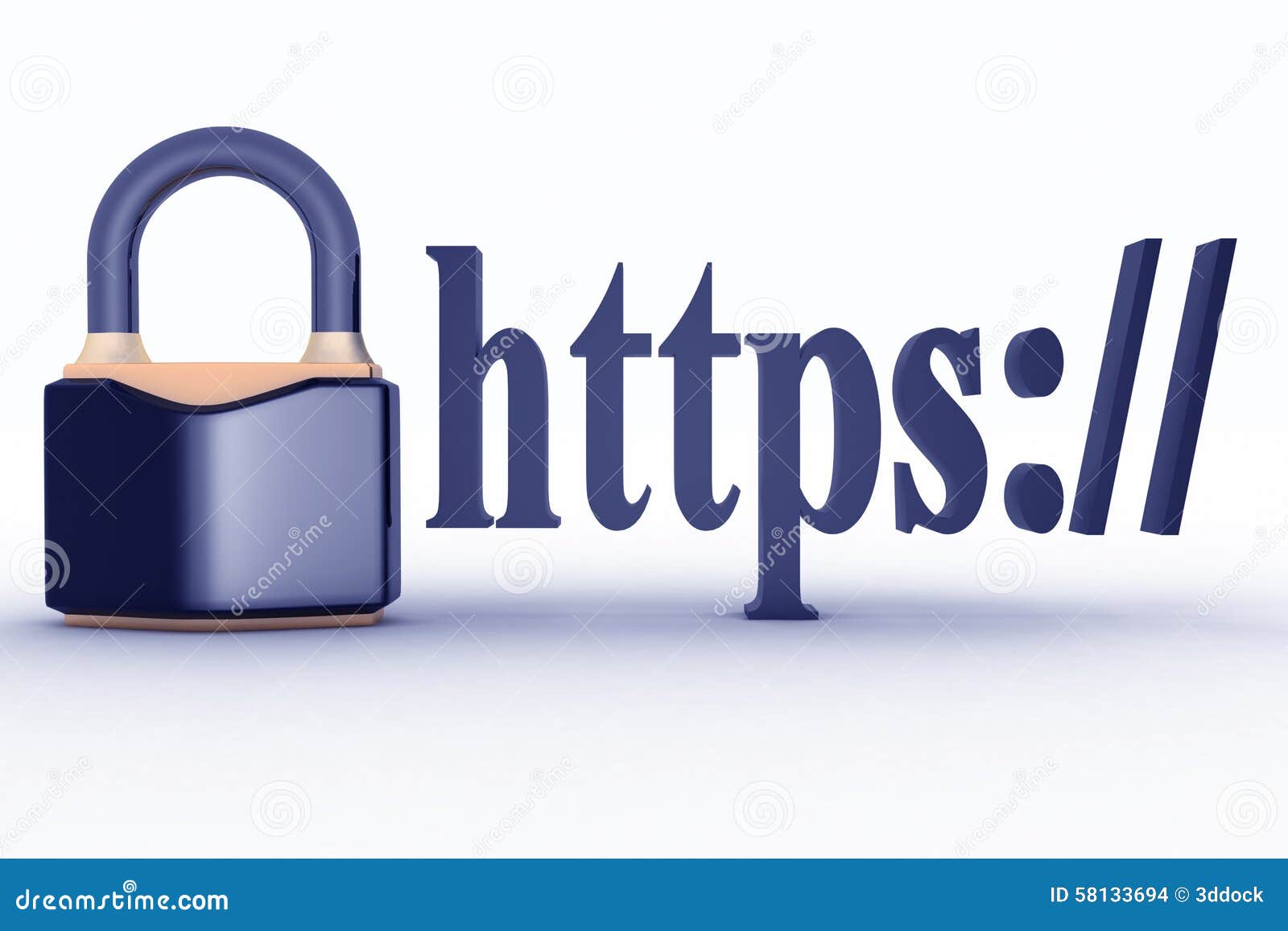 Sichere Verbindung HTTPS Unterzeichnen Herein Browseradresse Stock ...