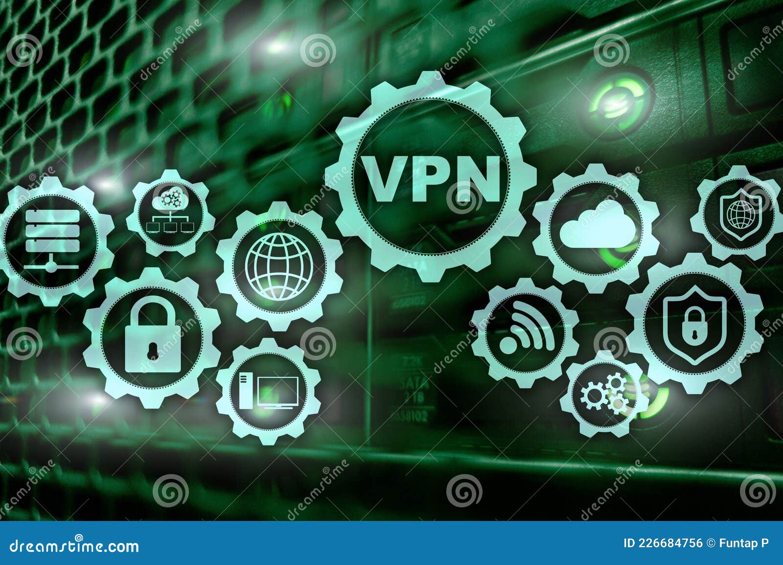 Sichere VPN-Verbindung. Virtuelles Privates Netz Oder Internet ...