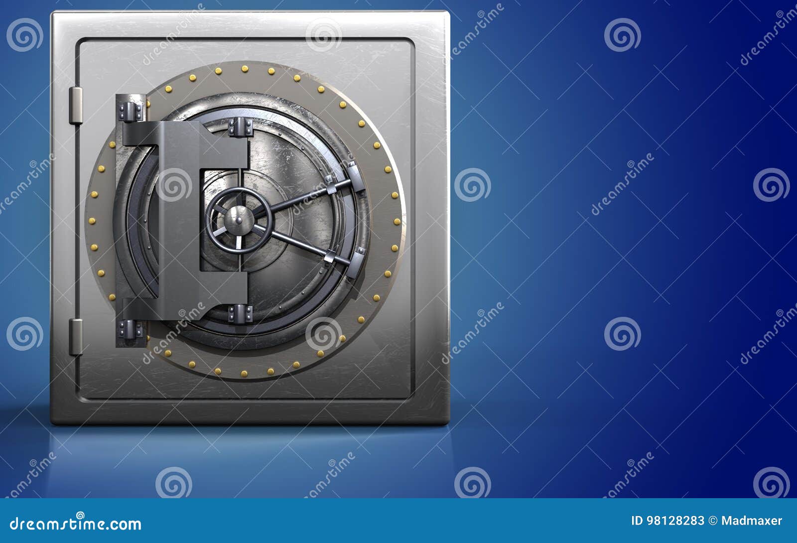 Sicheres Safe Des Metall 3d Stock Abbildung - Illustration von ...