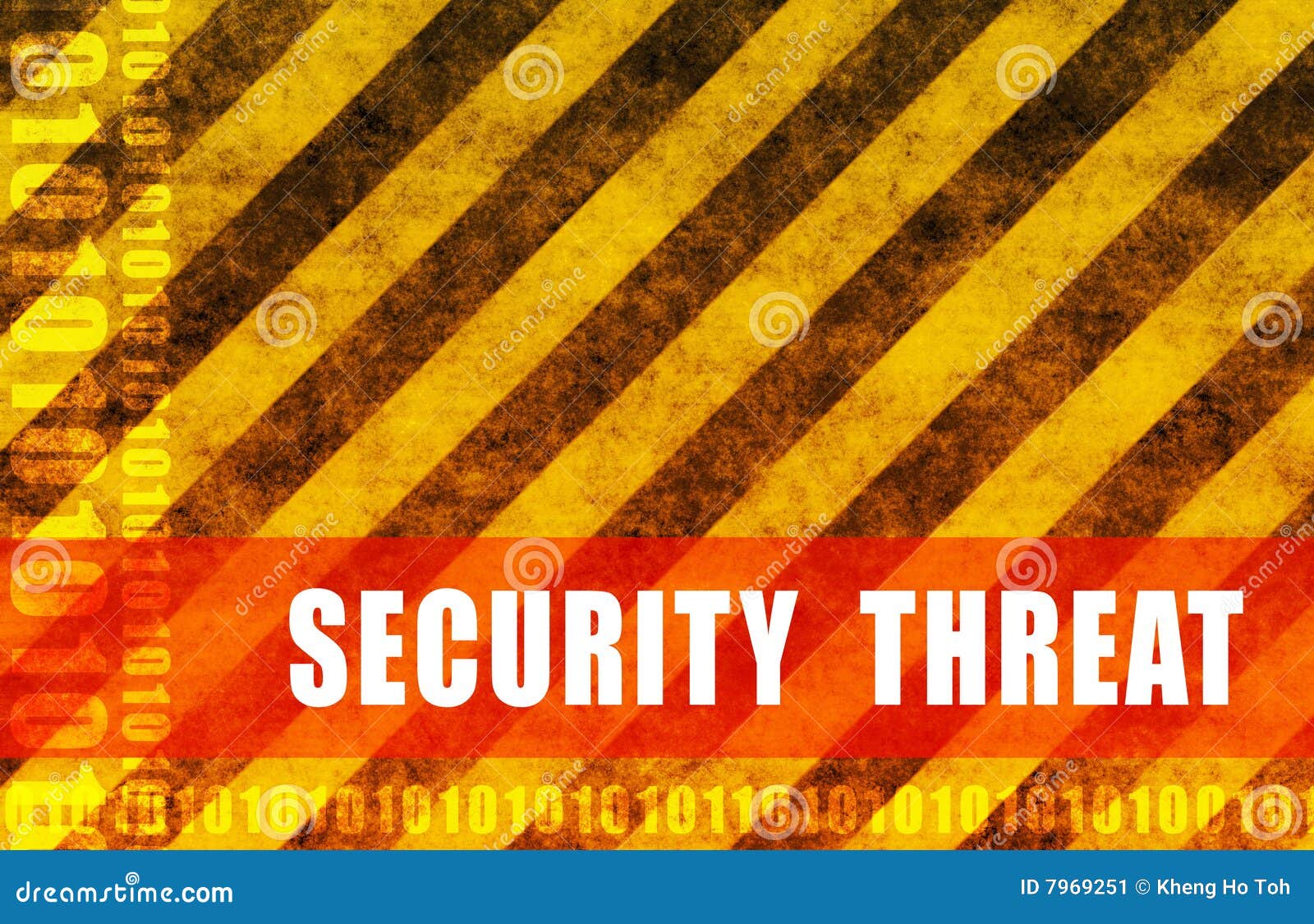 Sicherheits-Drohung stock abbildung. Illustration von schmutzig - 7969251