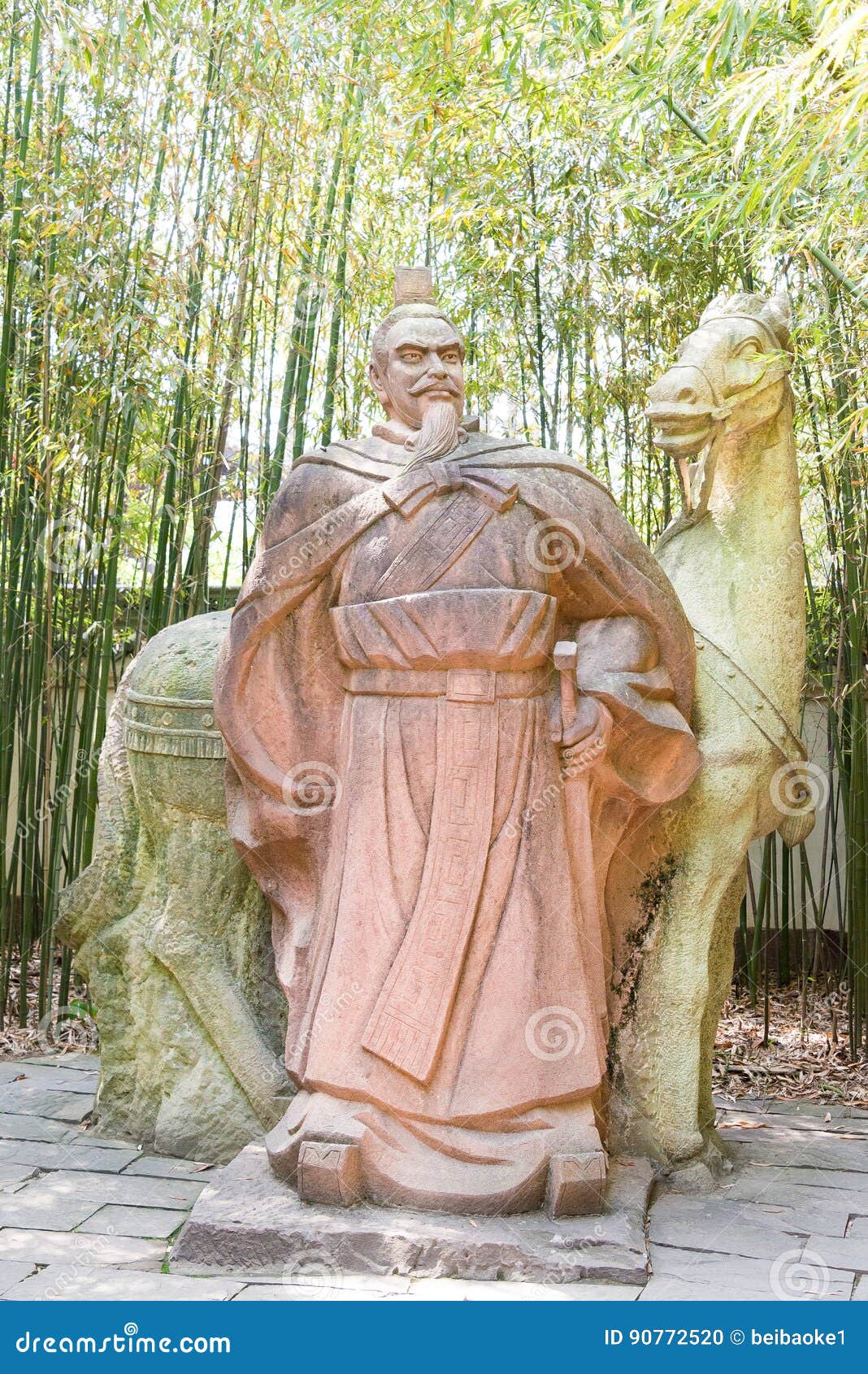 Liu Bei Statue at Zhaohua Ancient Town. a Famous Historic Site in ... Liu Bei Statue at Zhaohua Ancient Town. a Famous Historic Site in ...