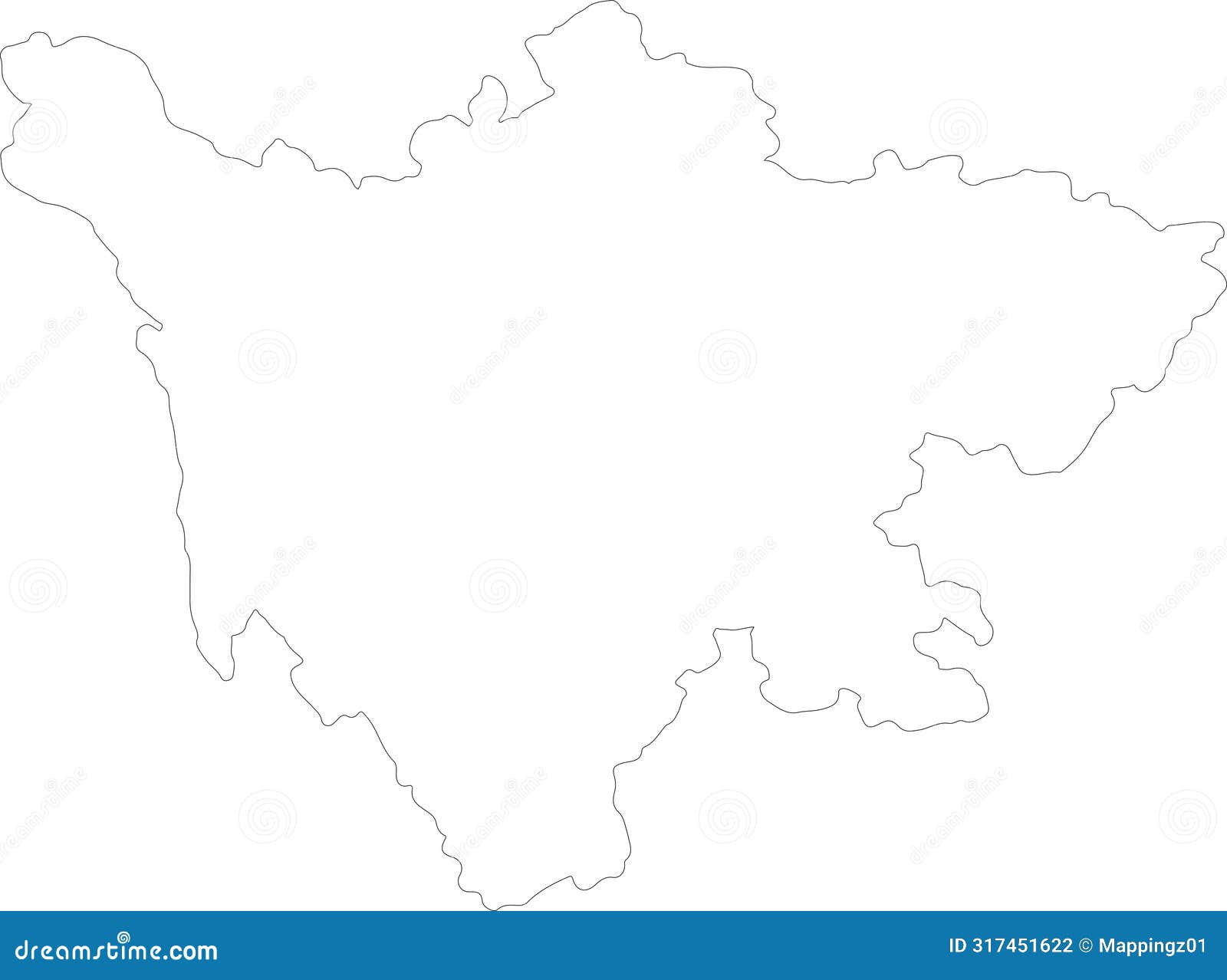 Sichuan China outline map stock illustration. Illustration of outline ...