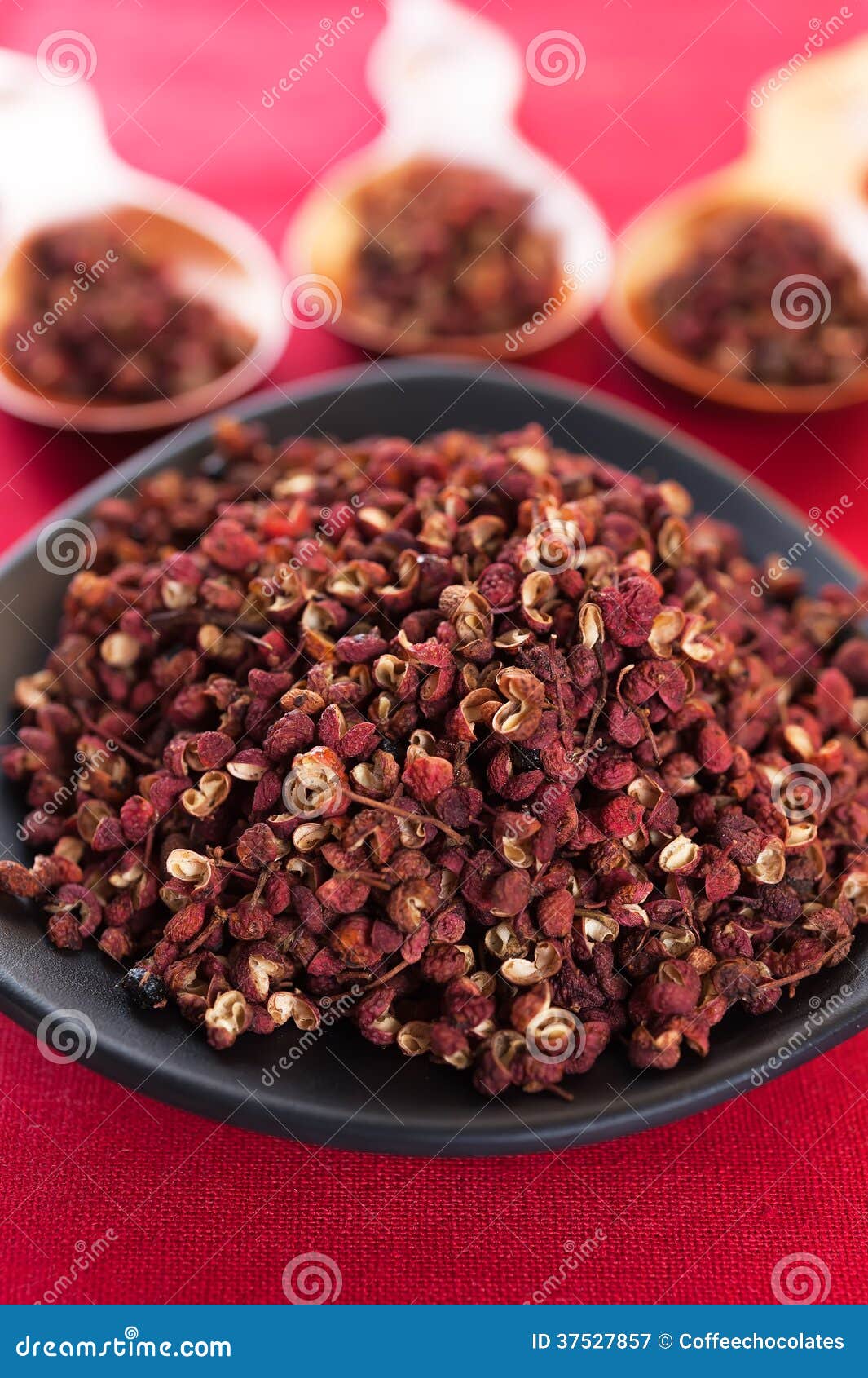 Sichuan China Red Pepper, Closeup Stock Image - Image of aromatic ...