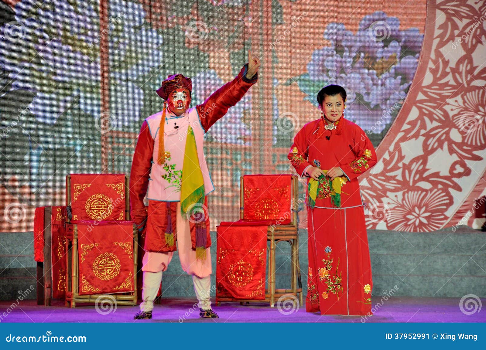 Sichuanese Opera Performance on Lantern Festival Editorial Photo ...