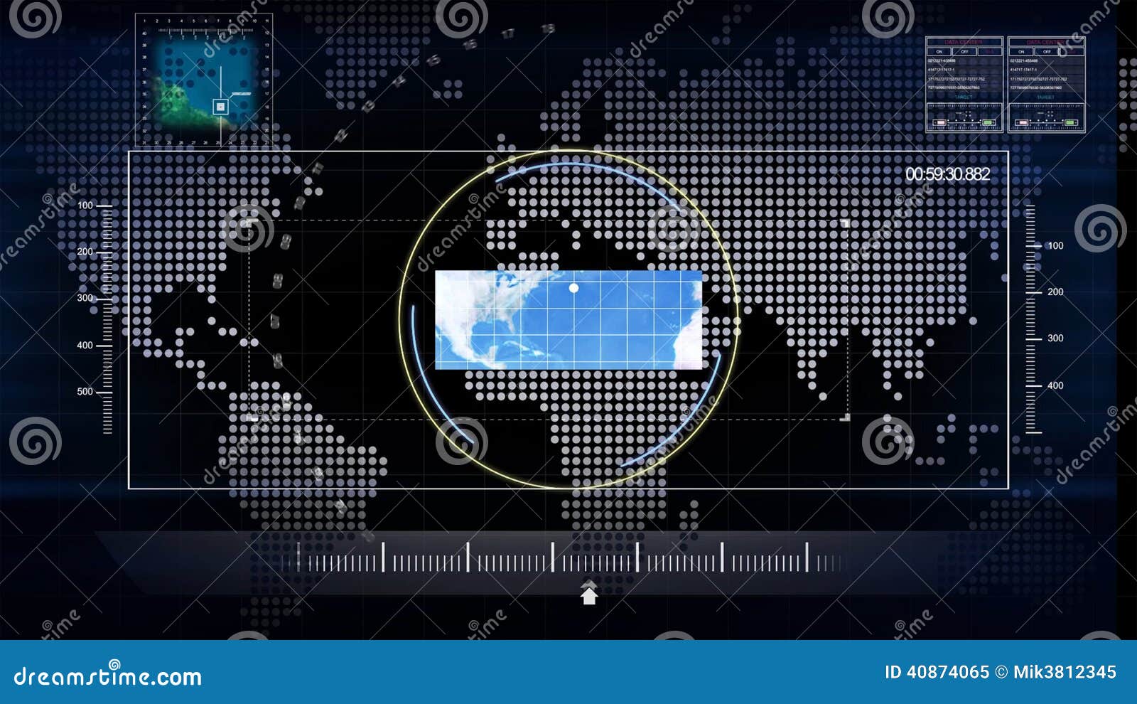 SICIFI Hud control panel stock illustration. Illustration of slide ...