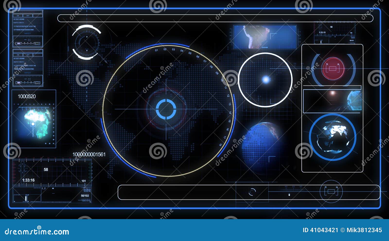 SICIFI Hud control panel stock illustration. Illustration of panel ...