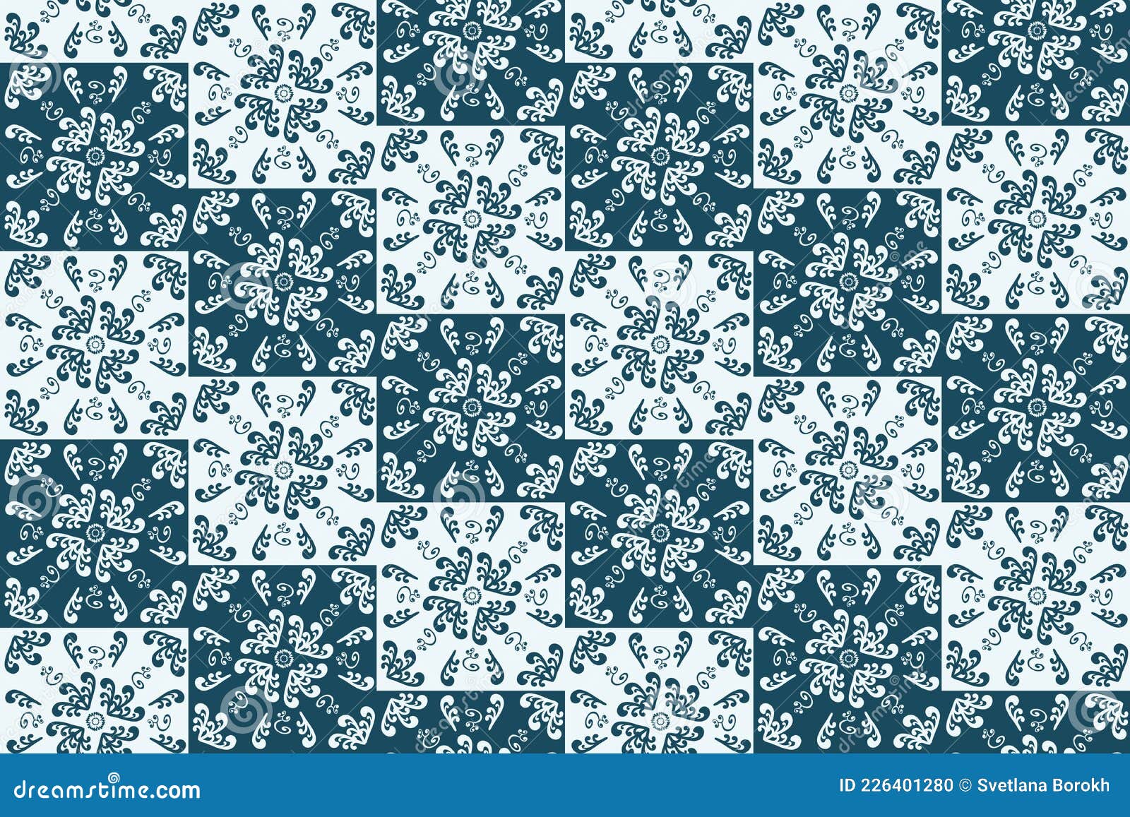 Sicilian Blue Ceramic Tile Pattern, Repeating Texture Print, Background ...
