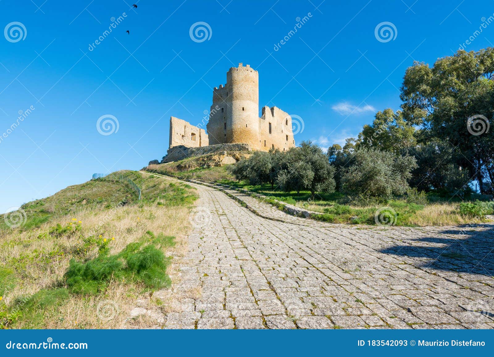 Sicilian Castles. Naro Medieval Castle Royalty-Free Stock Photography ...