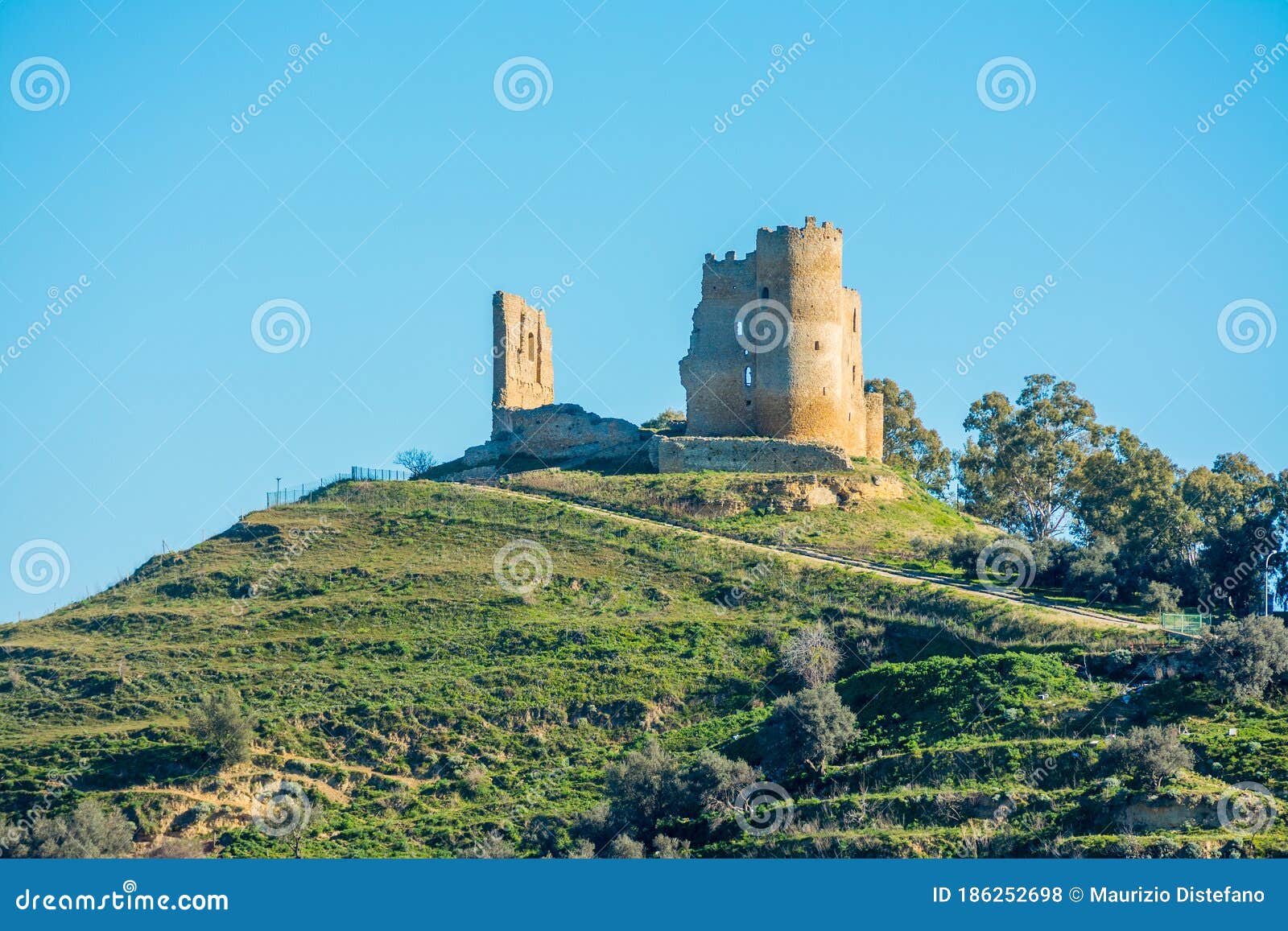 Sicilian Castles. Naro Medieval Castle Royalty-Free Stock Photography ...