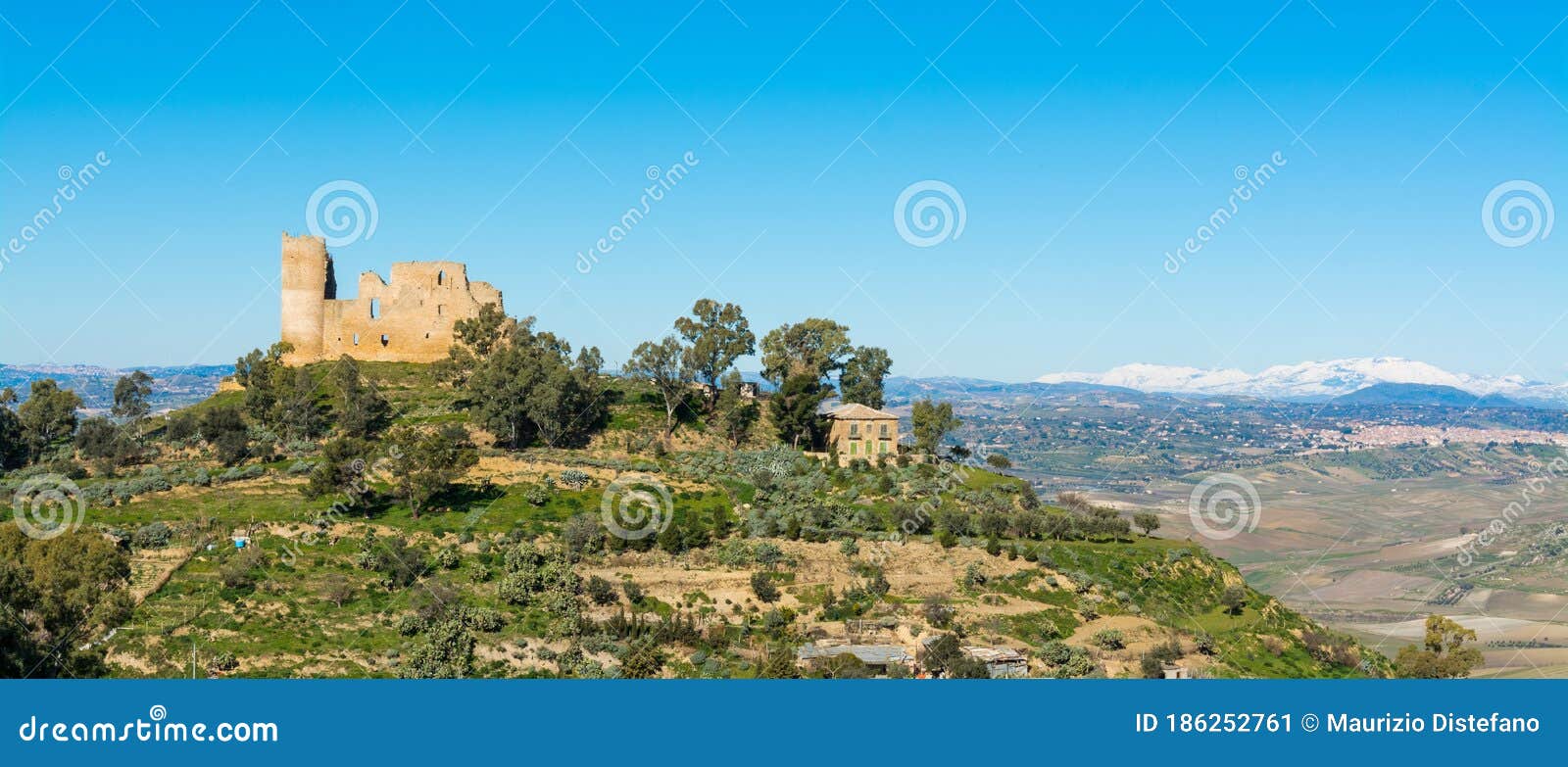 Sicilian Castles. Naro Medieval Castle Royalty-Free Stock Photography ...