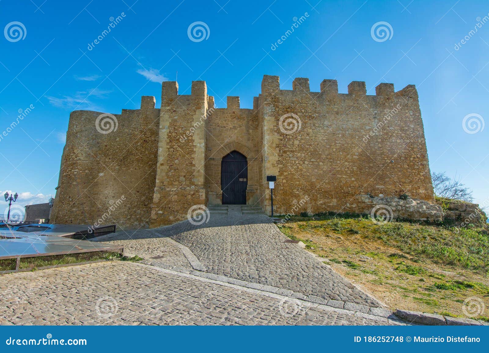 Sicilian Castles. Naro Medieval Castle Stock Photo - Image of europe ...