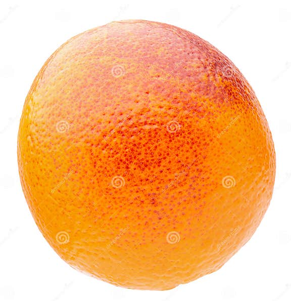 Sicilian Orange Isolated on a White Background Stock Image - Image of ...
