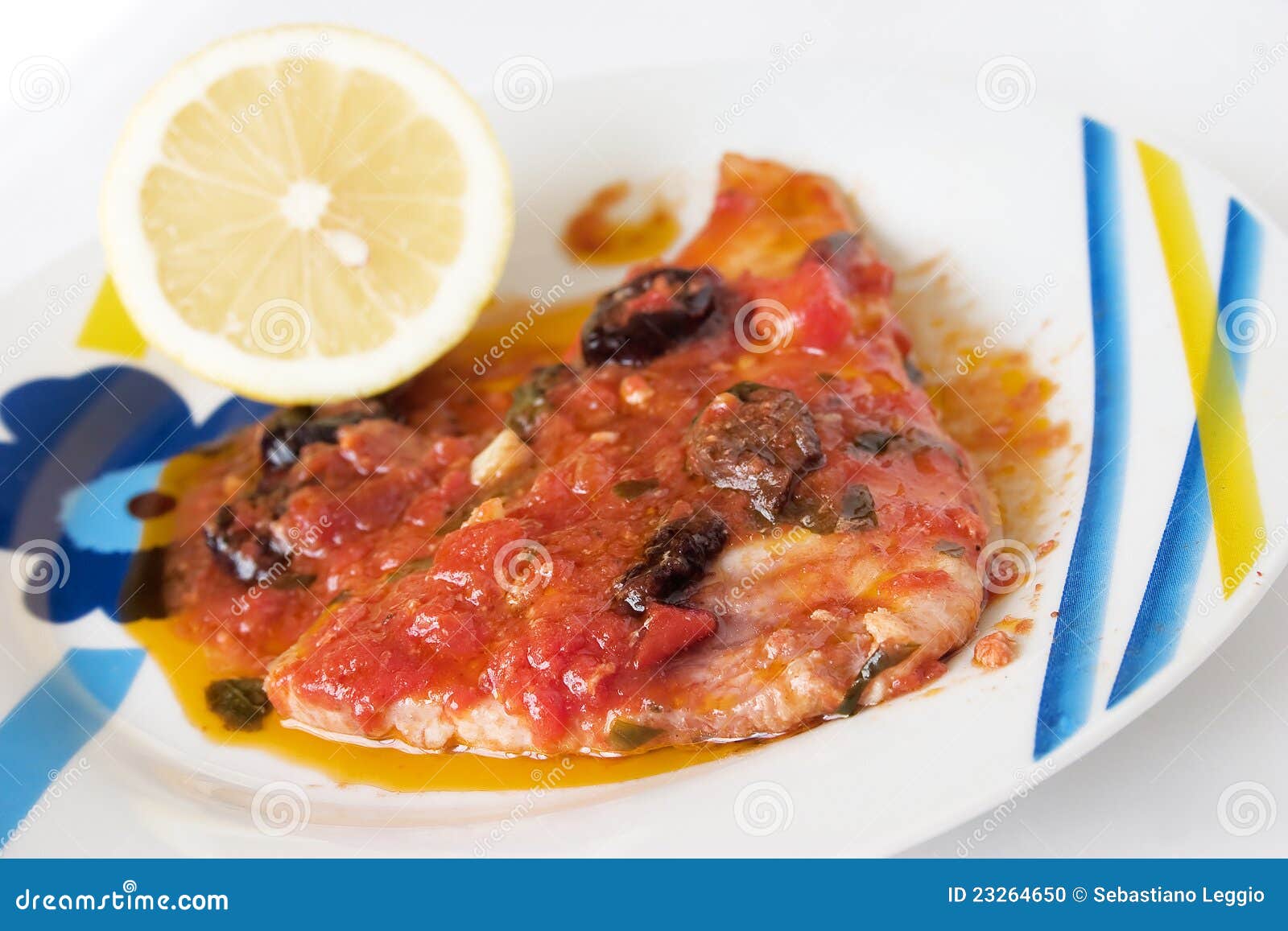 Sicilian stuffed swordfish stock photo. Image of olive - 23264650