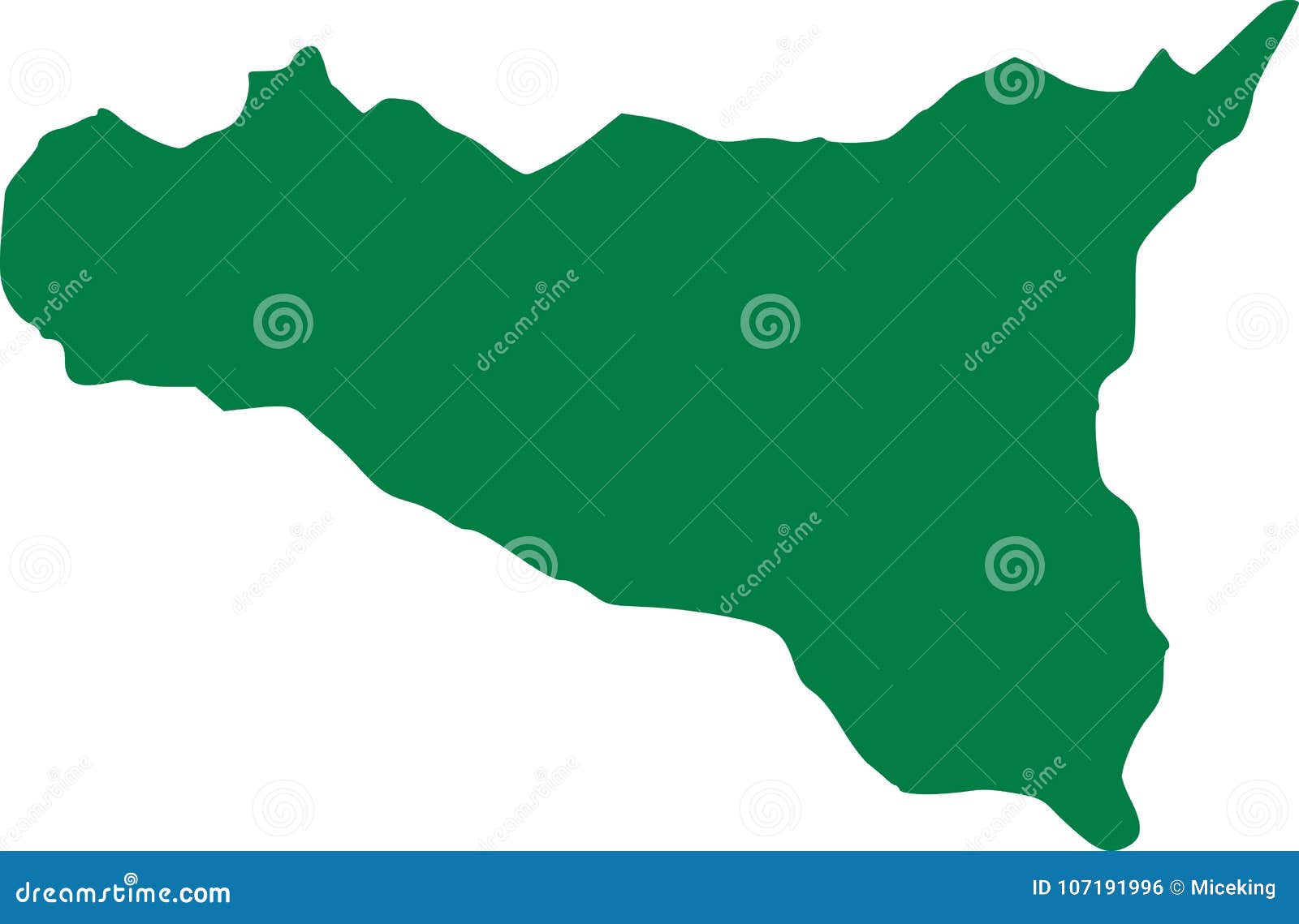 Sicily map country stock vector. Illustration of silhouette - 107191996