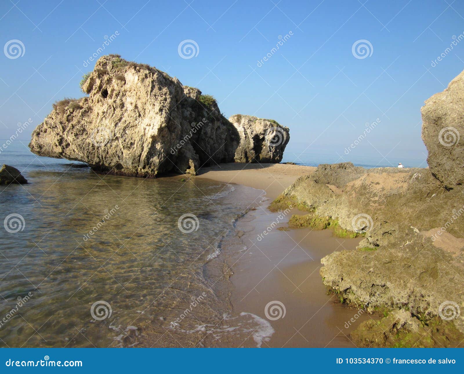 Sicily sea stock photo. Image of rock, sicily, sicilian - 103534370