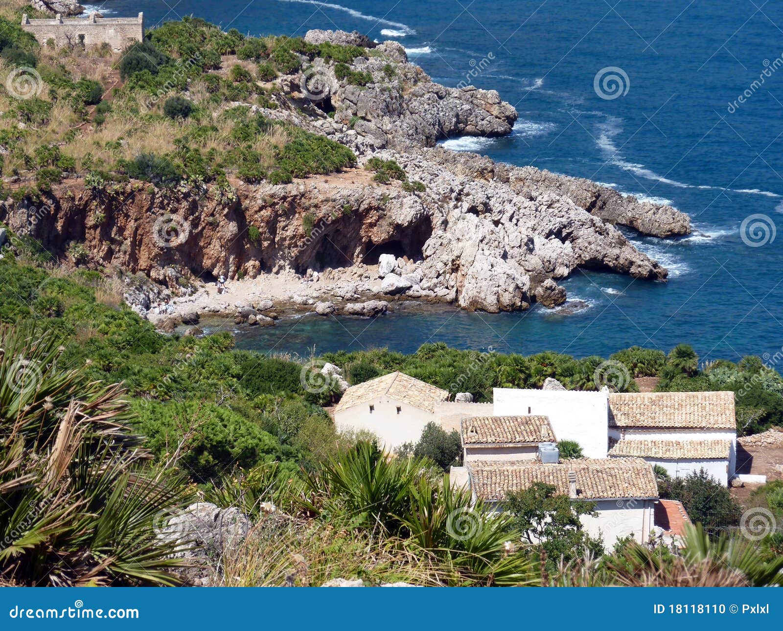 Sicily Seascape, Zingaro Natural Reserve Stock Photo - Image of cliff ...