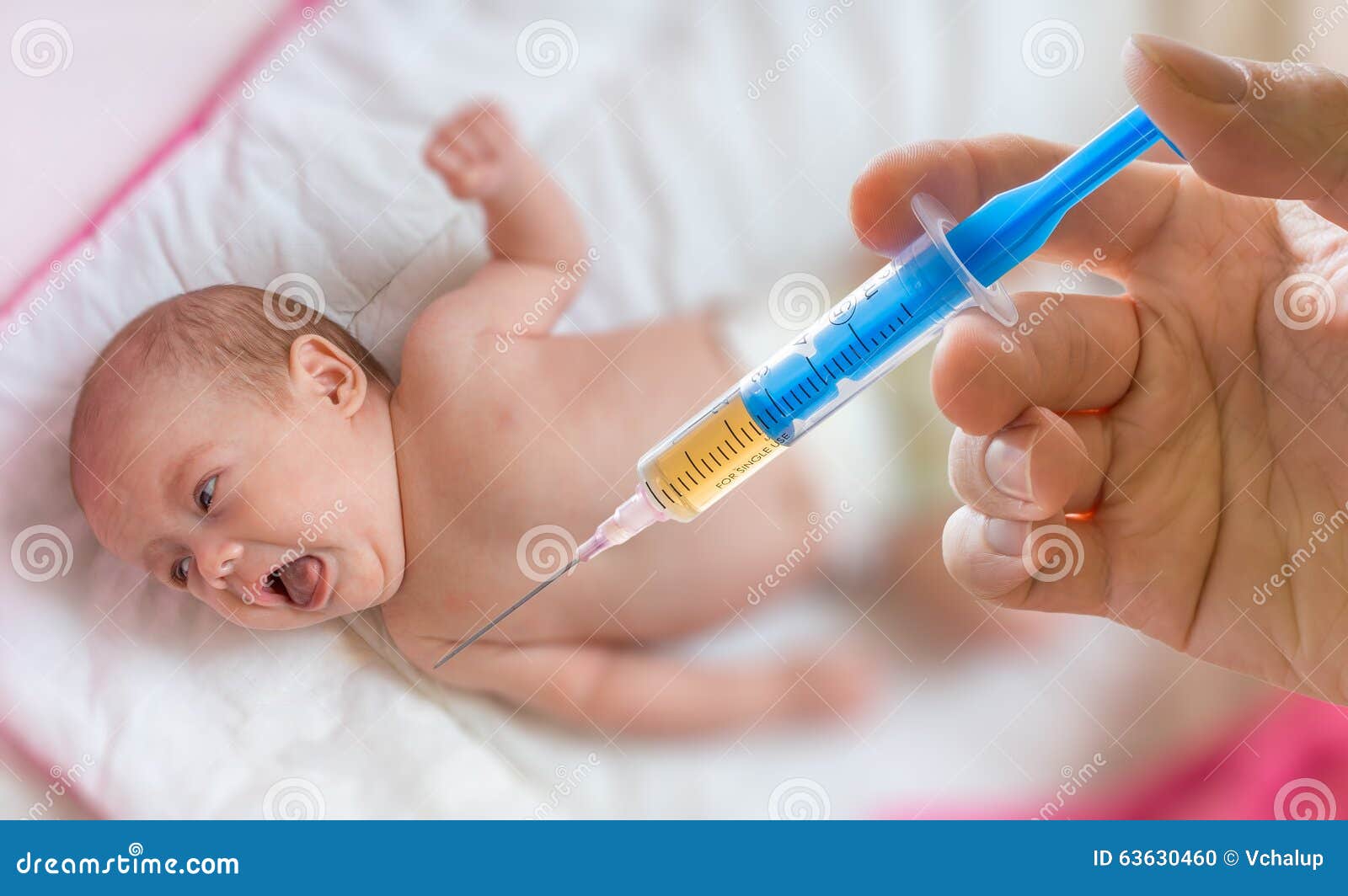 Sick Baby With A Runny Nose Royalty-Free Stock Photography ...