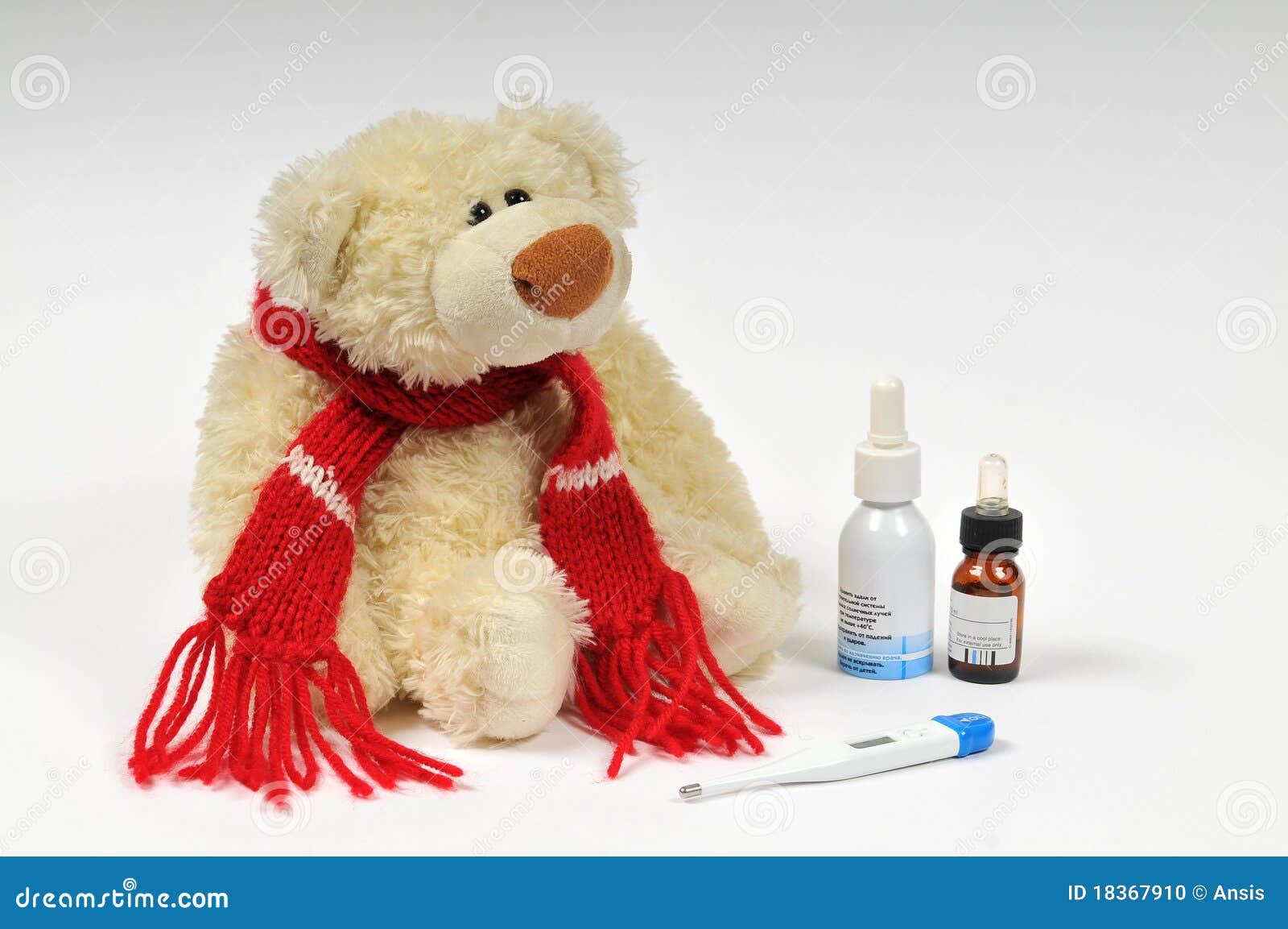Sick bear stock photo. Image of cough, health, contagion - 18367910