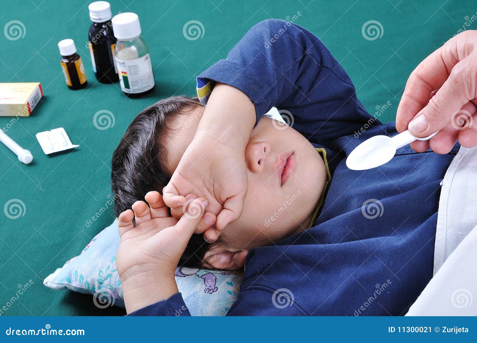 Sick boy stock image. Image of child, parenting, examine - 11300021