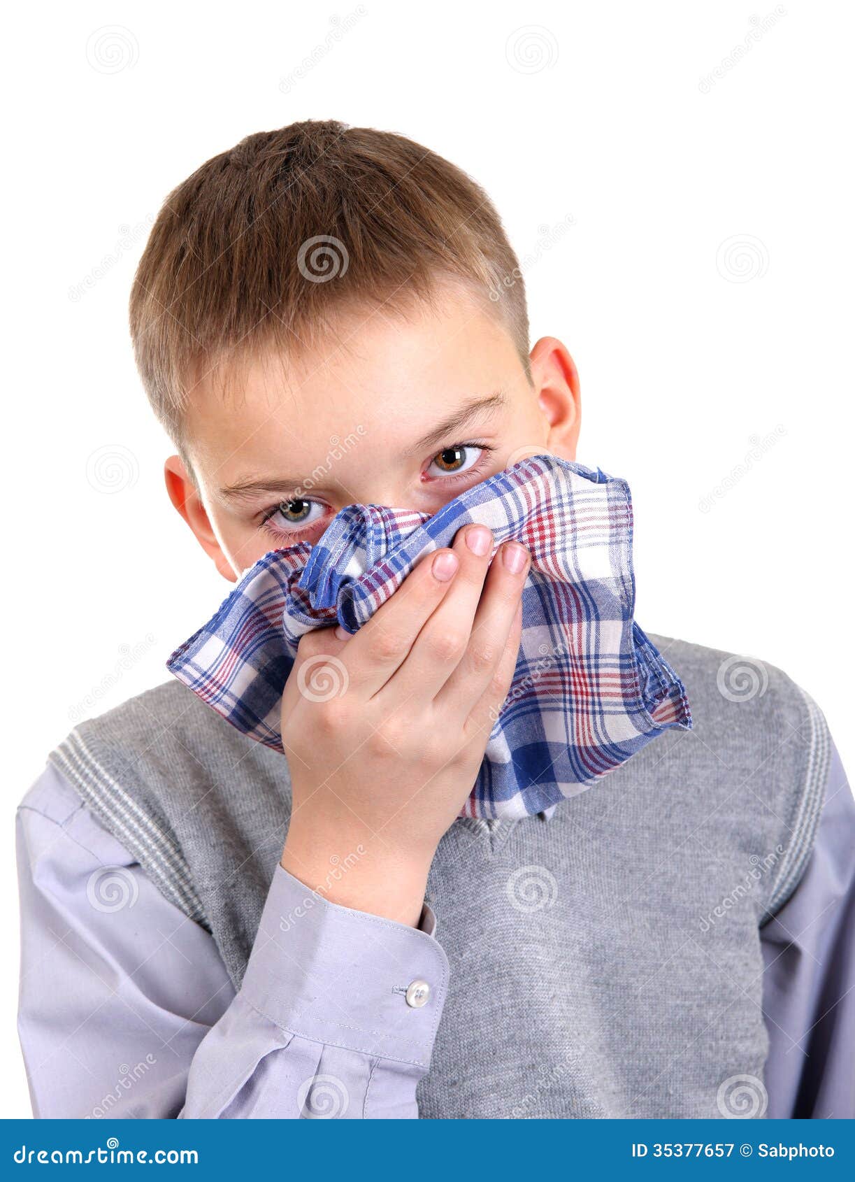 Sick Boy stock image. Image of cold, face, handsome, sick - 35377657