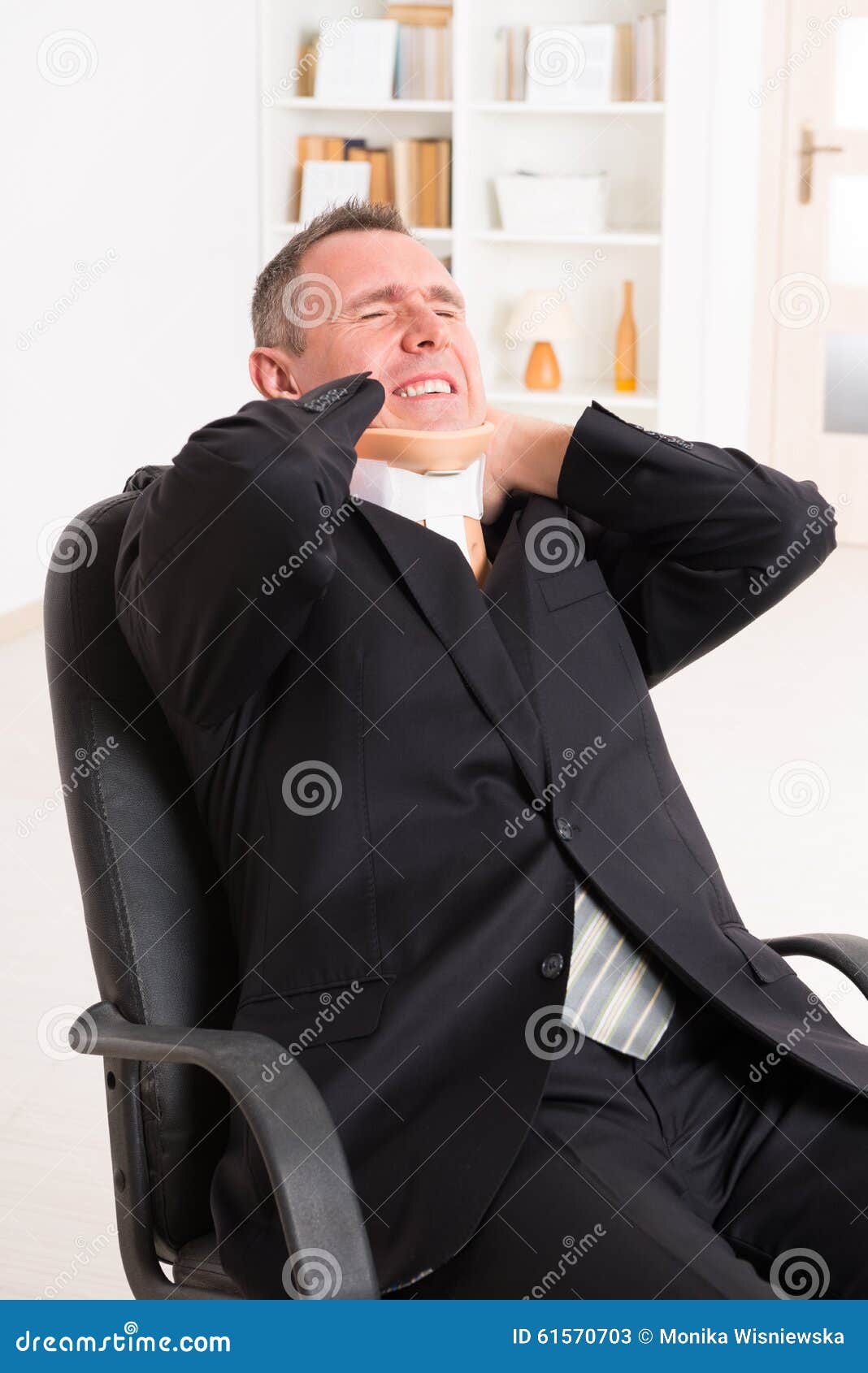 Sick businessman at work stock image. Image of corporate - 61570703