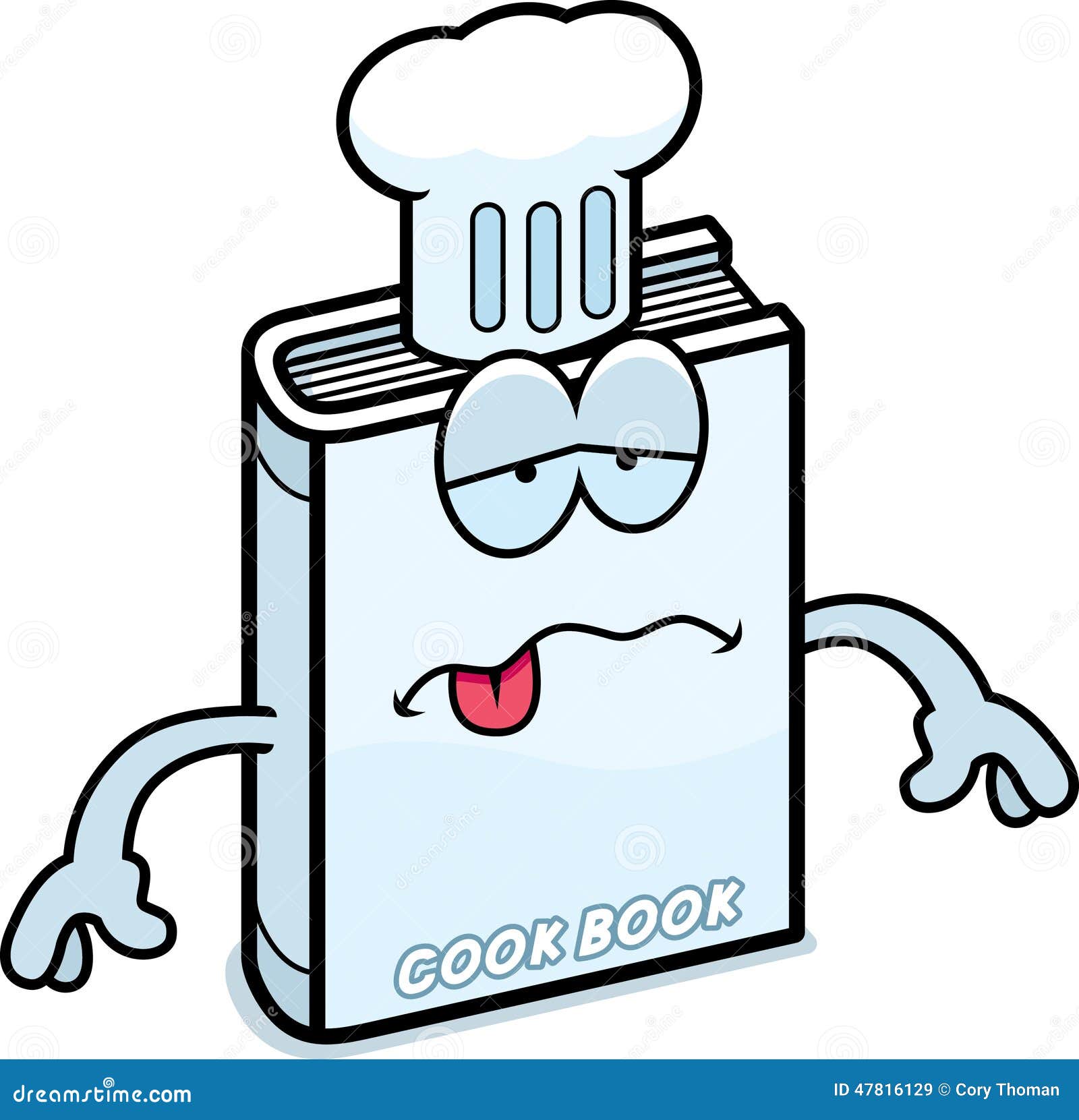 Sick Cartoon Cookbook stock vector. Illustration of nauseous - 47816129