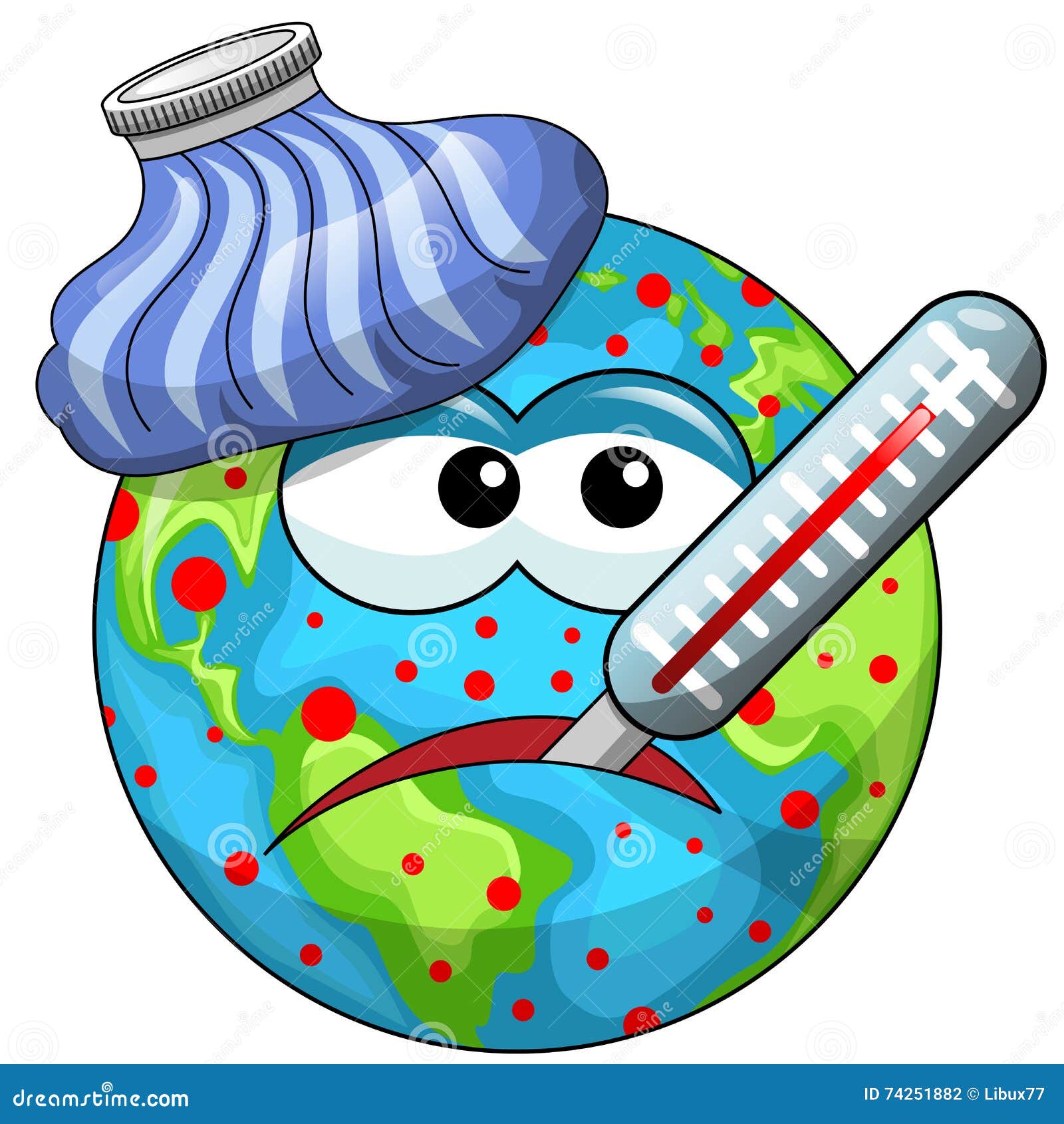 Sick Boy Cartoon Vector Illustration | CartoonDealer.com #29081156