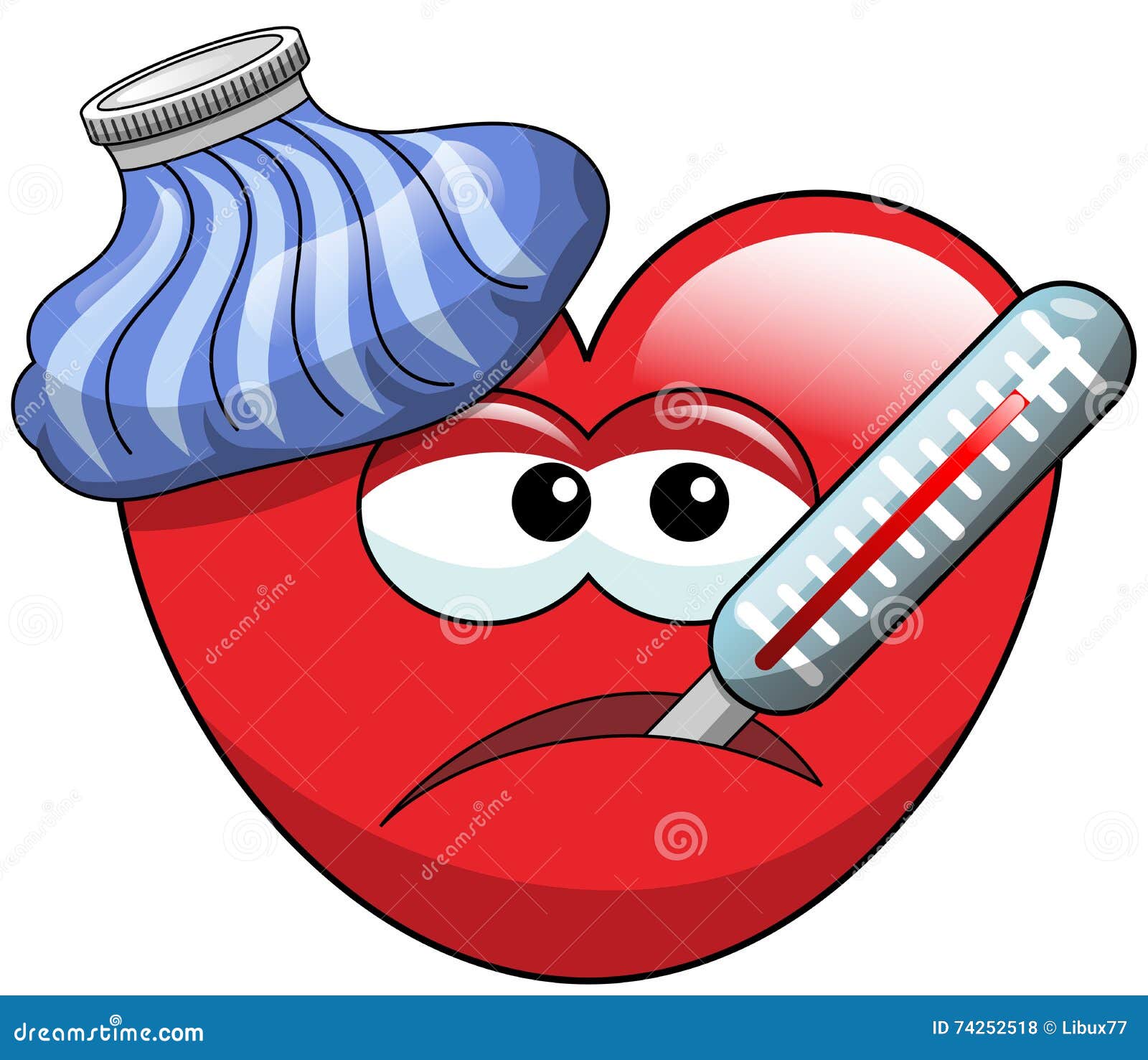 Sick Boy Cartoon Vector Illustration | CartoonDealer.com #29081156