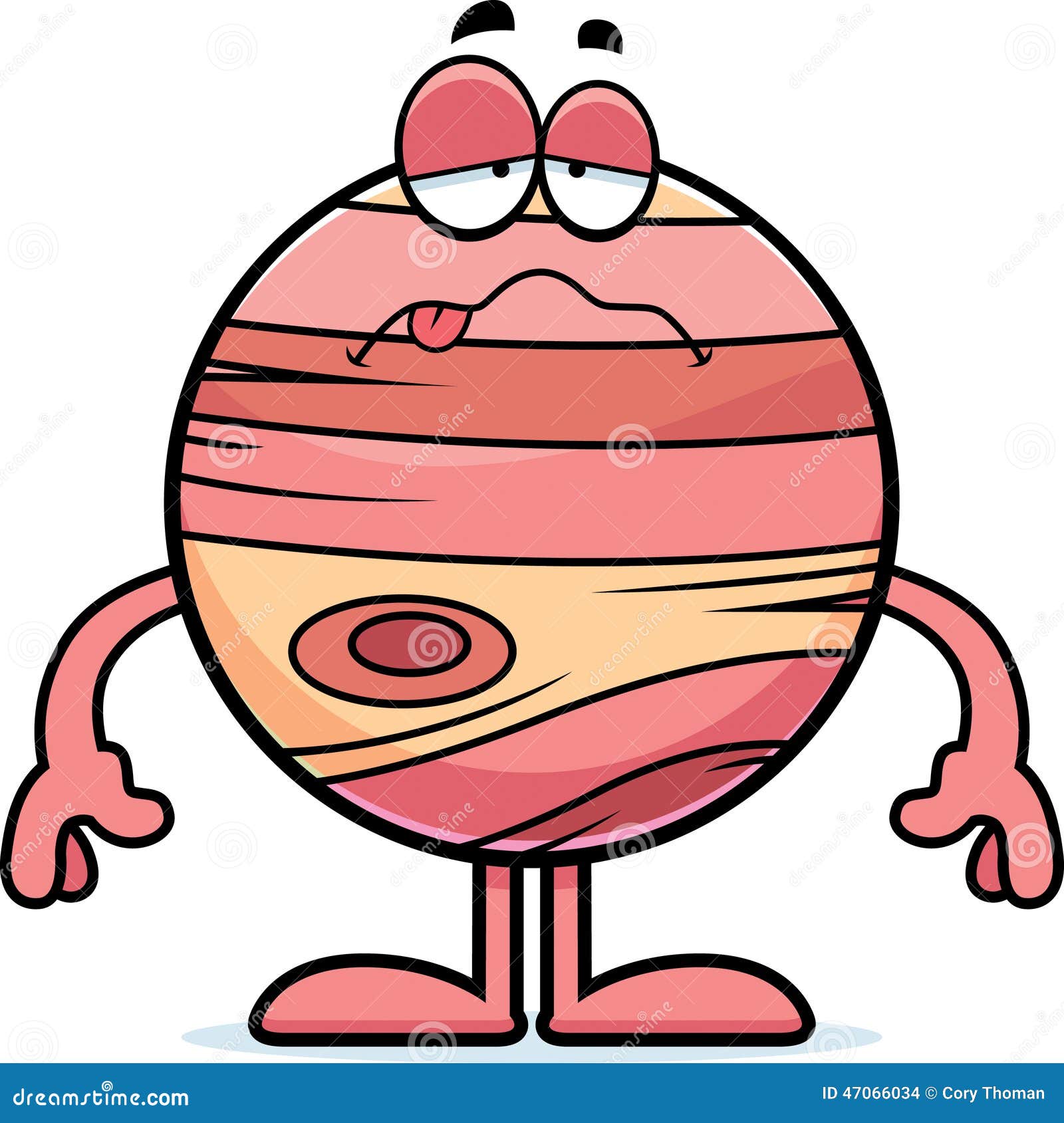 Sick Cartoon Jupiter stock vector. Illustration of graphic - 47066034