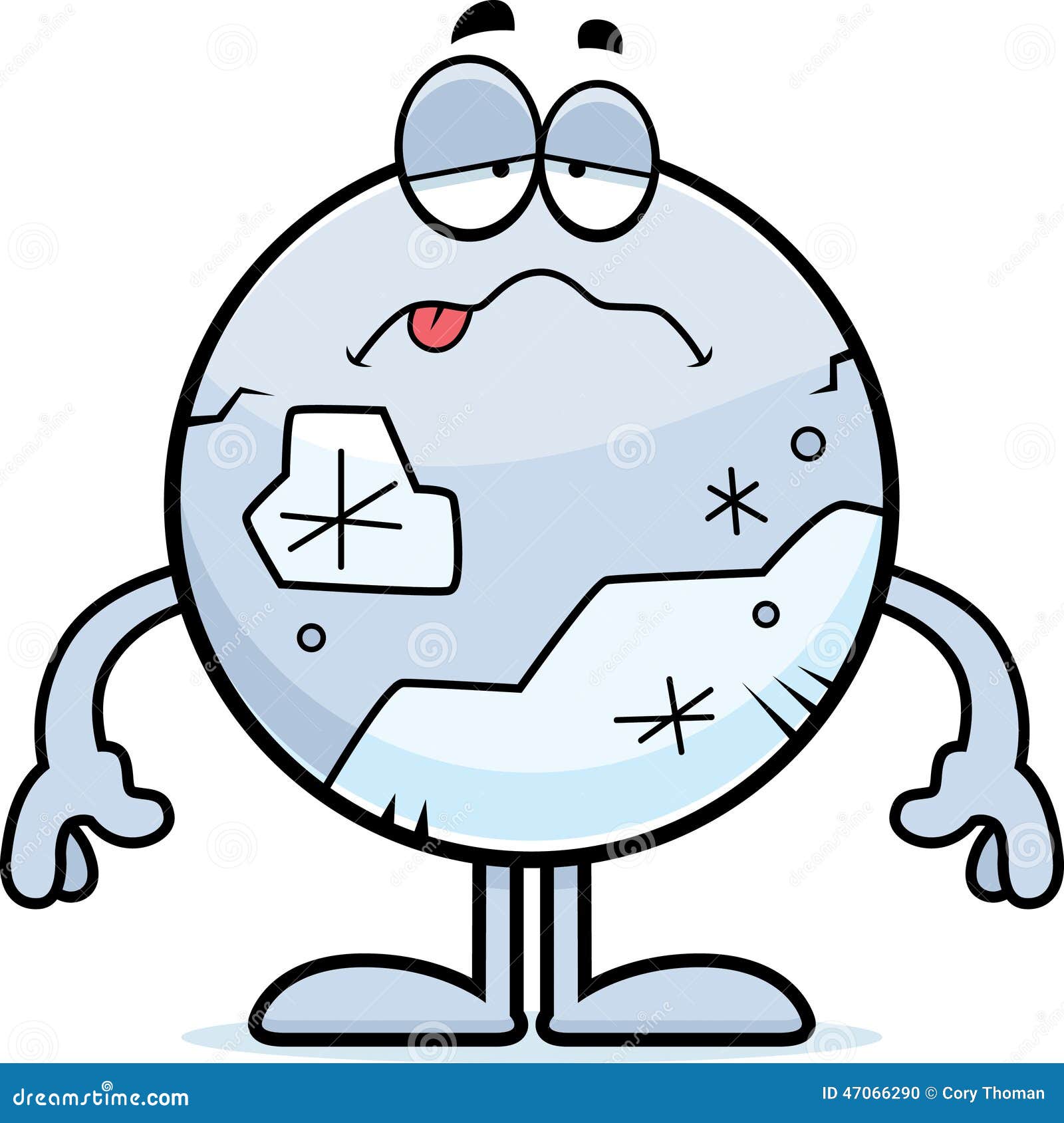 Sick Cartoon Pluto stock vector. Illustration of body - 47066290