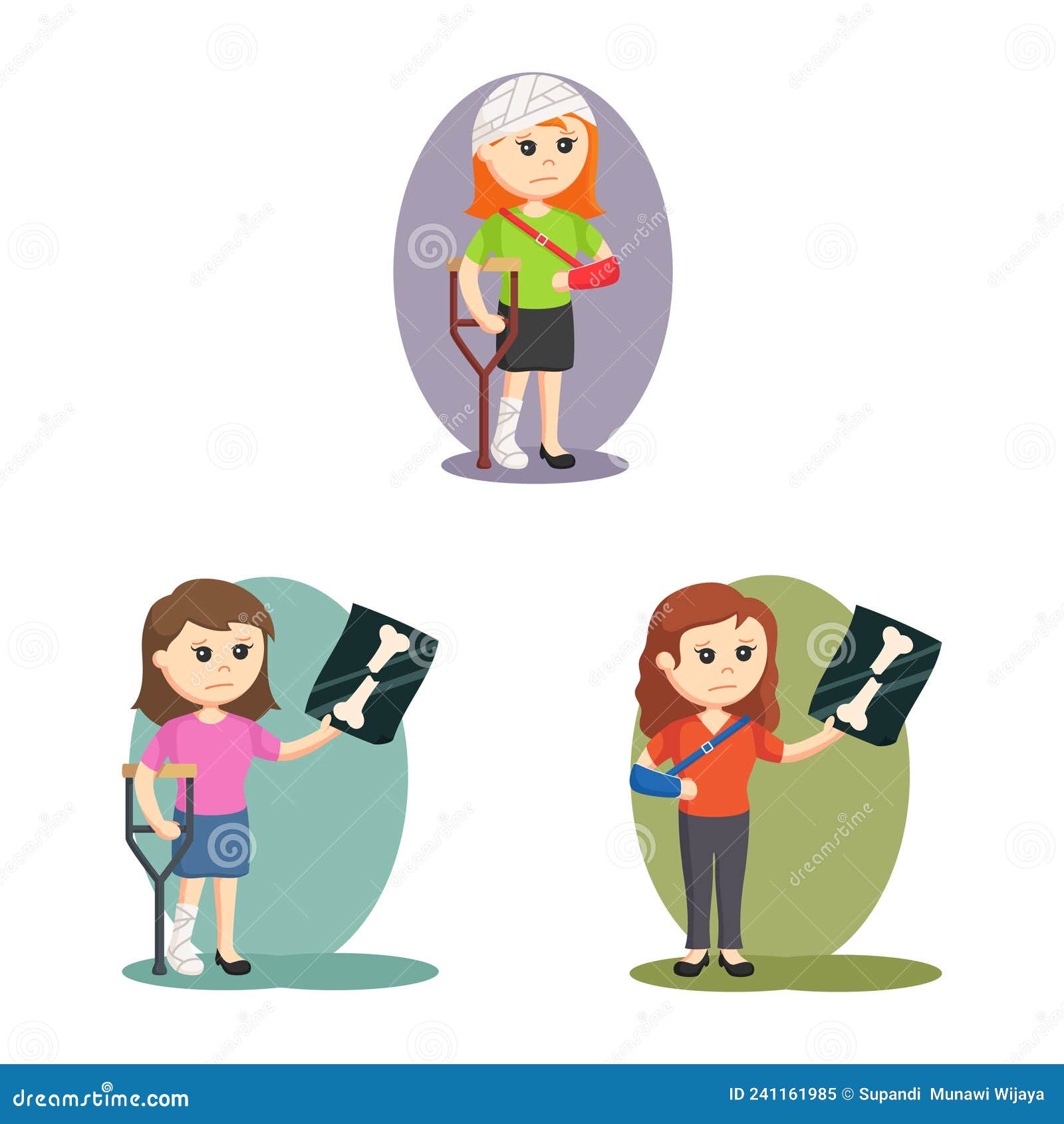 Sick Character Profession Design Vector Stock Vector - Illustration of ...