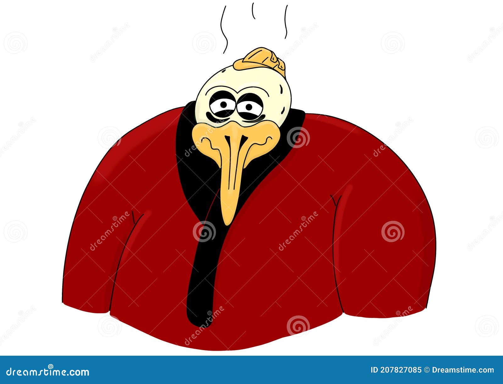 Sick Chicken stock illustration. Illustration of bird - 207827085