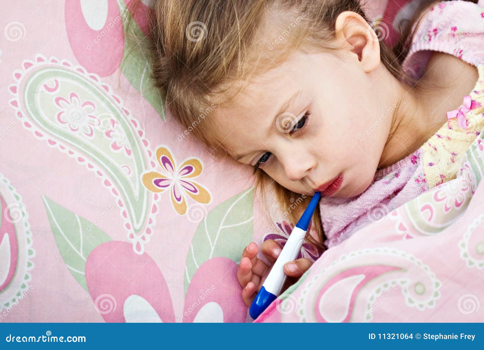 Sick Child stock photo. Image of fever, adorable, little - 11321064