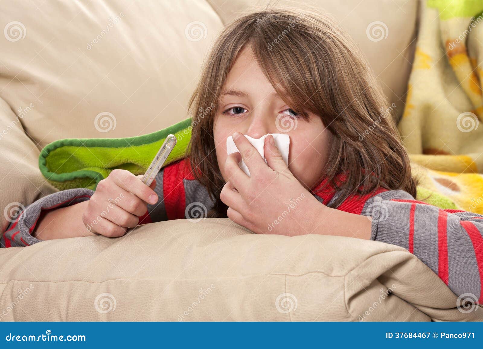 Sick child stock image. Image of influenza, care, health - 37684467