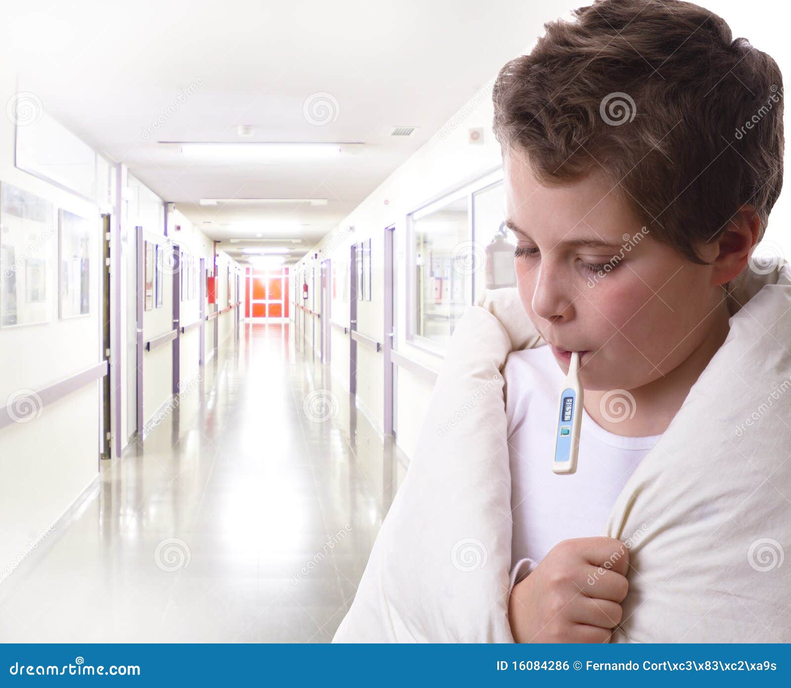 Sick child in hospital stock photo. Image of children - 16084286