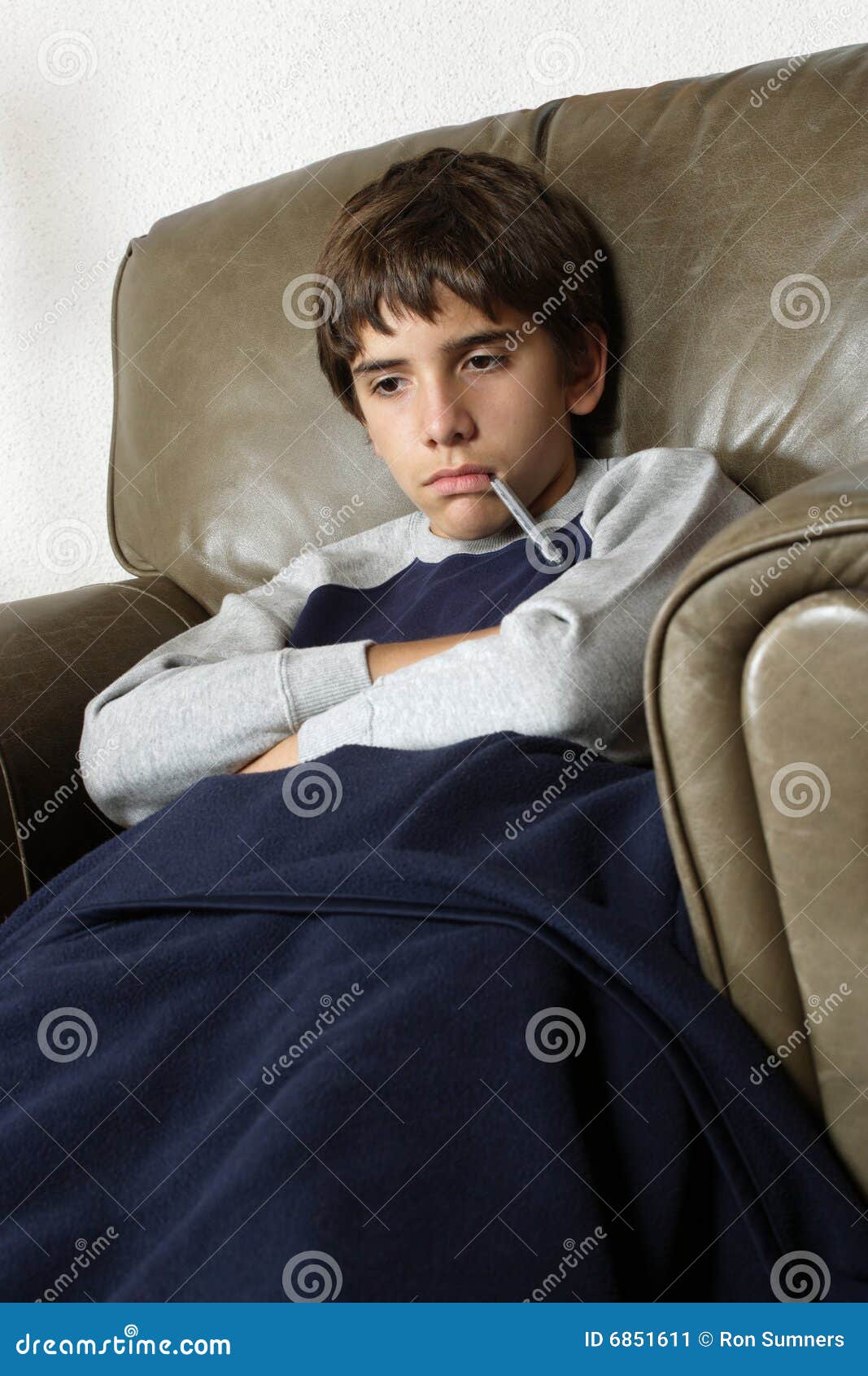Sick with a cold or flu stock image. Image of patient - 6851611
