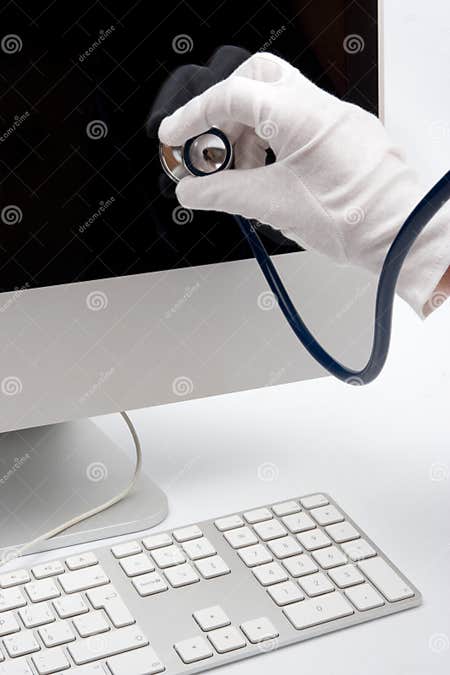 Sick computer stock photo. Image of functionless, person - 17618506