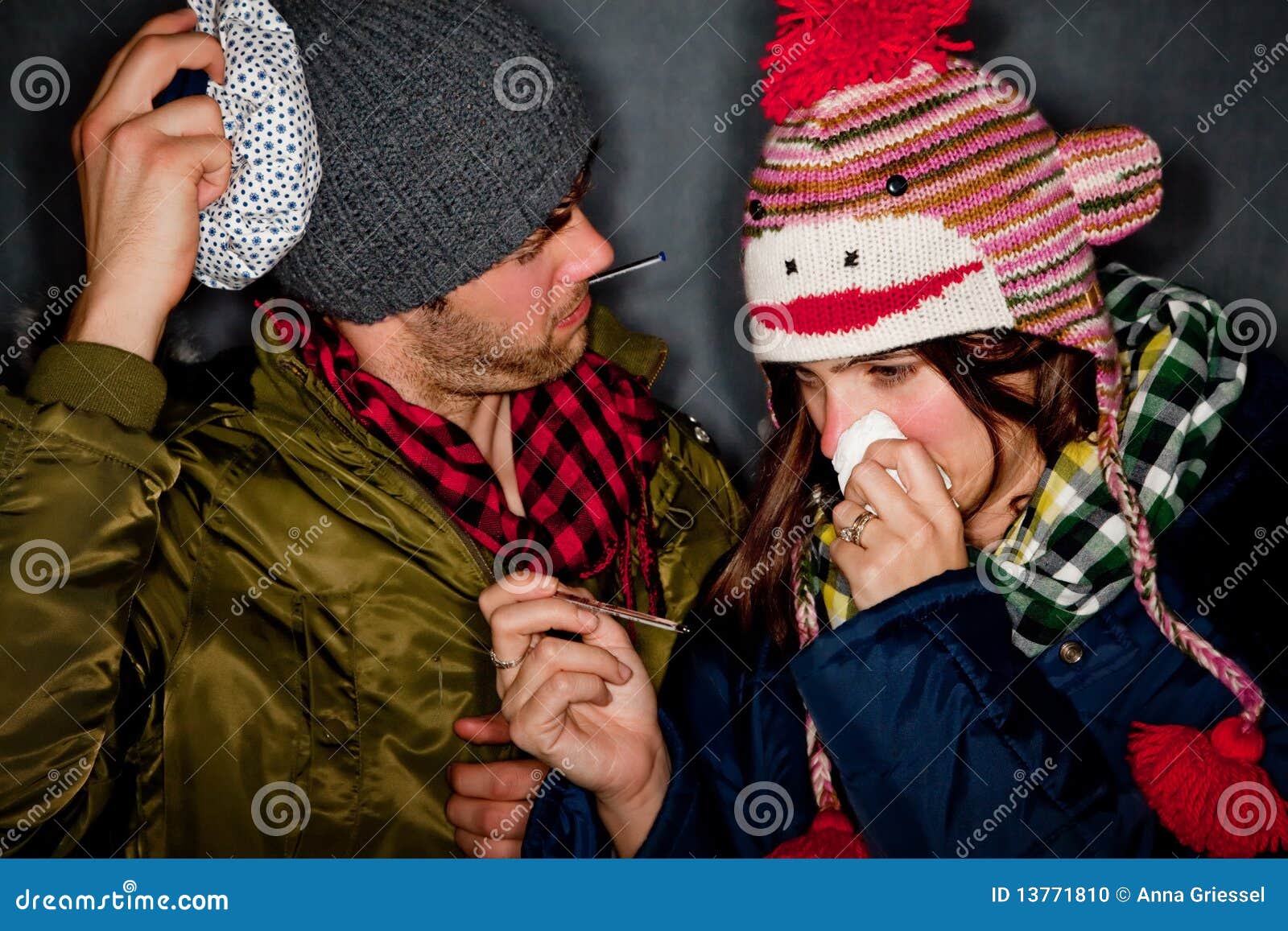 Sick Couple stock photo. Image of sick, epidemic, tissue - 13771810