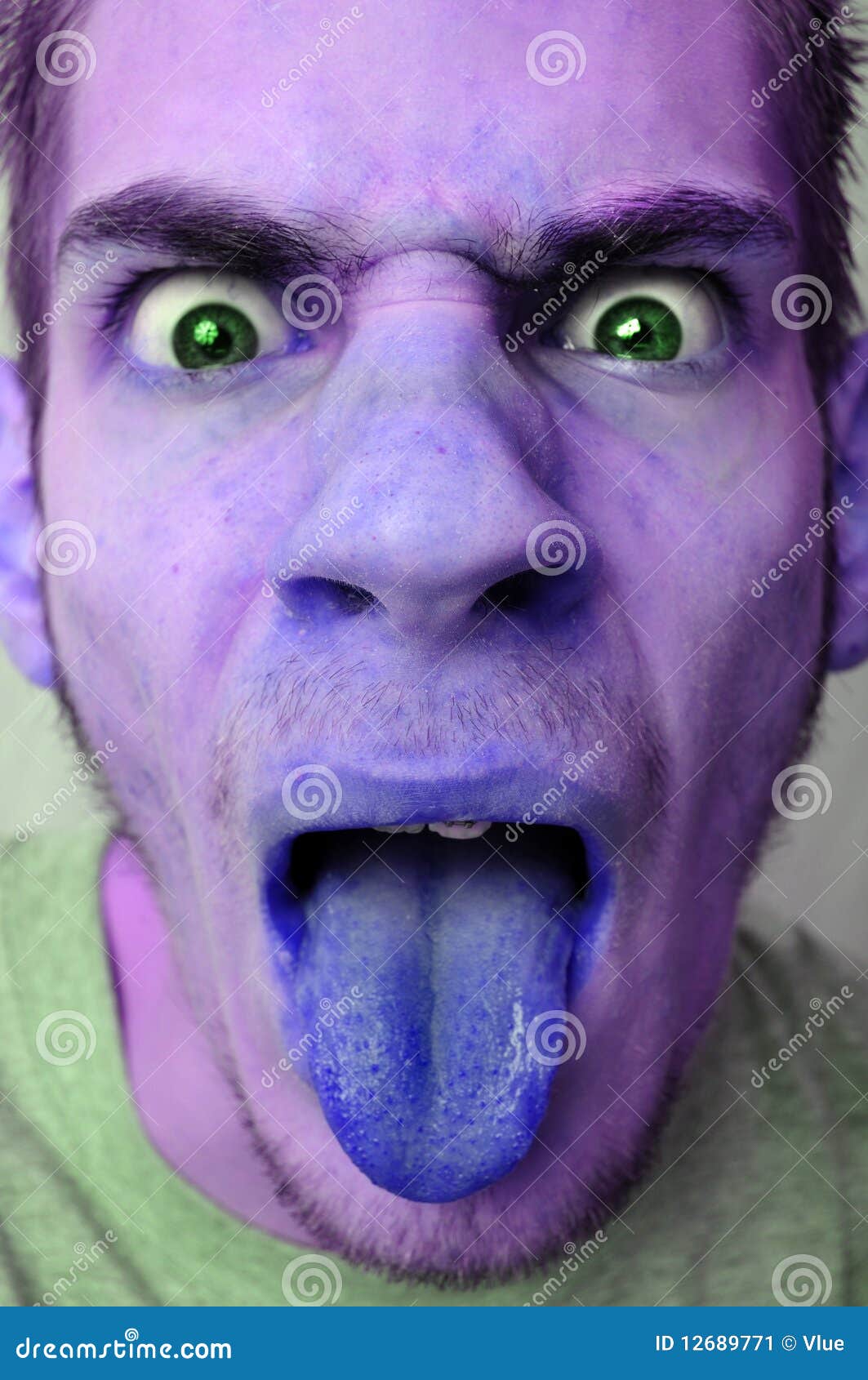 Sick Disgusted and Rotten Man Stock Image - Image of purple, hideous ...