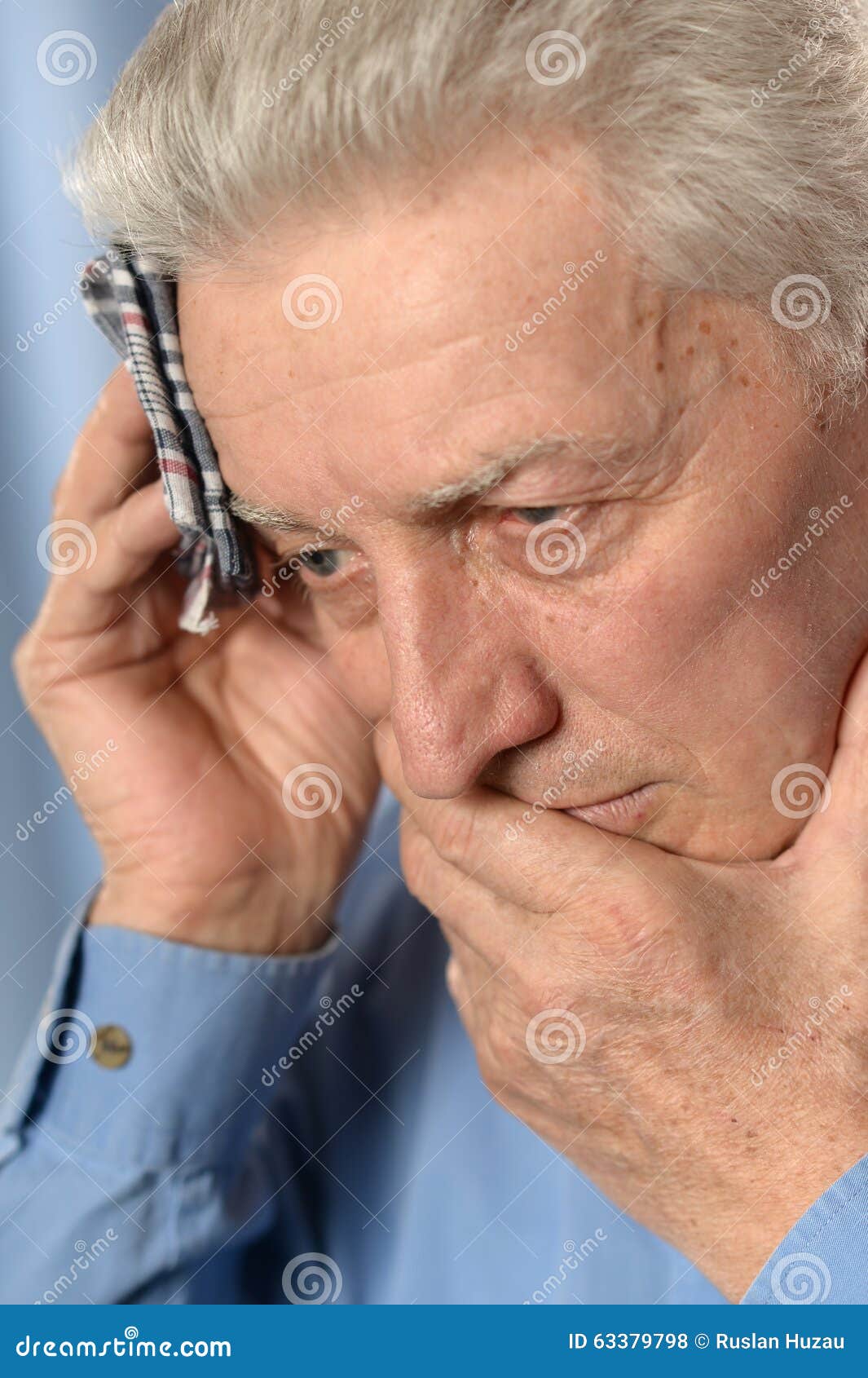 Sick elderly man stock photo. Image of senior, tired - 63379798