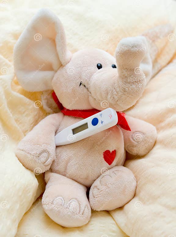 A sick elephant stock image. Image of infected, close, equipment - 383331