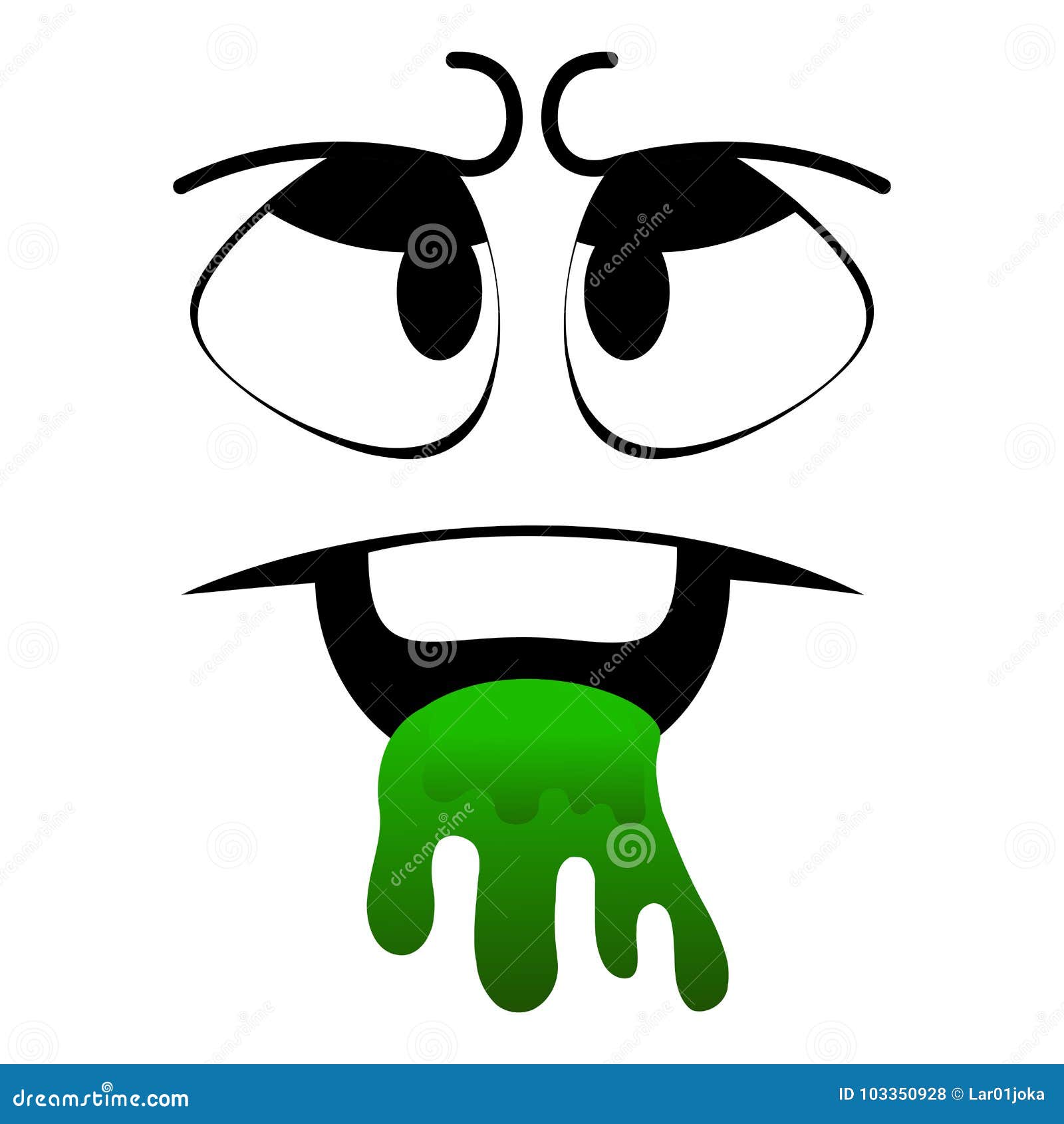 Abstract sick expression stock vector. Illustration of expression ...