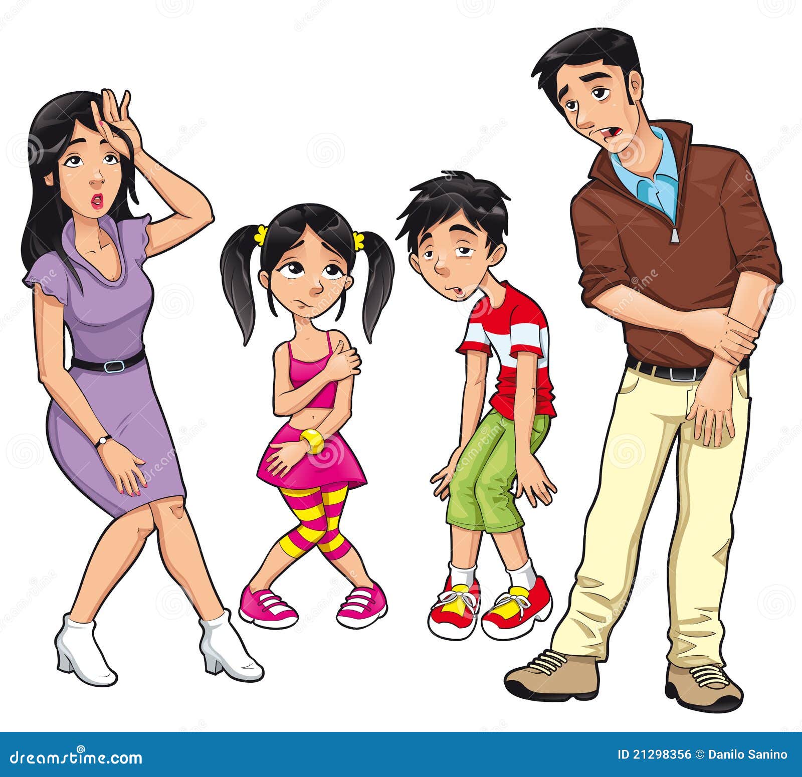 Sad Family Clip Art