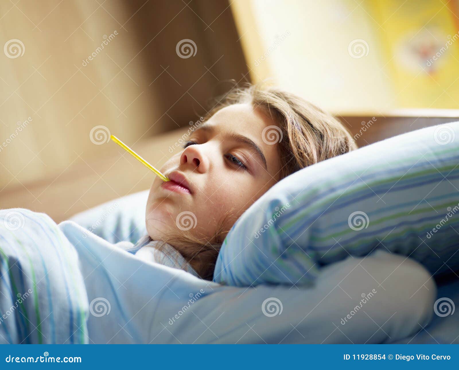 Sick girl stock photo. Image of head, children, lying - 11928854