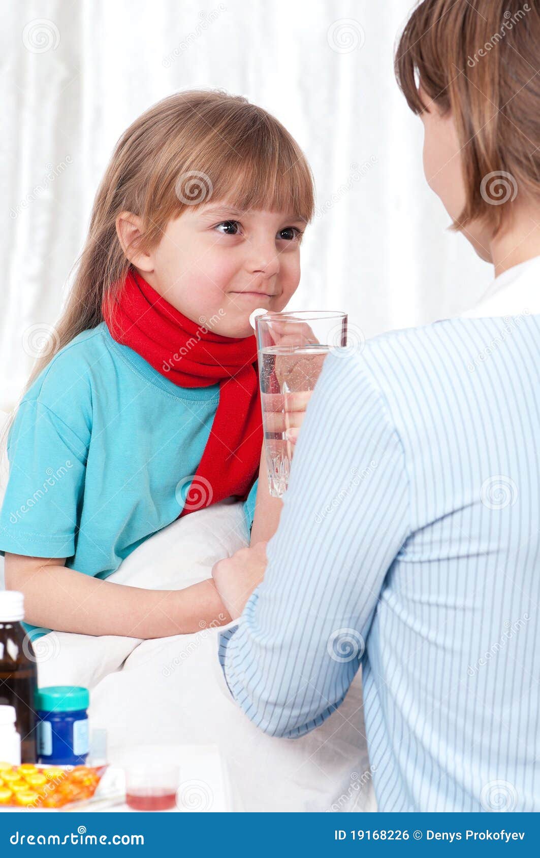 Sick girl stock photo. Image of child, hospital, female - 19168226