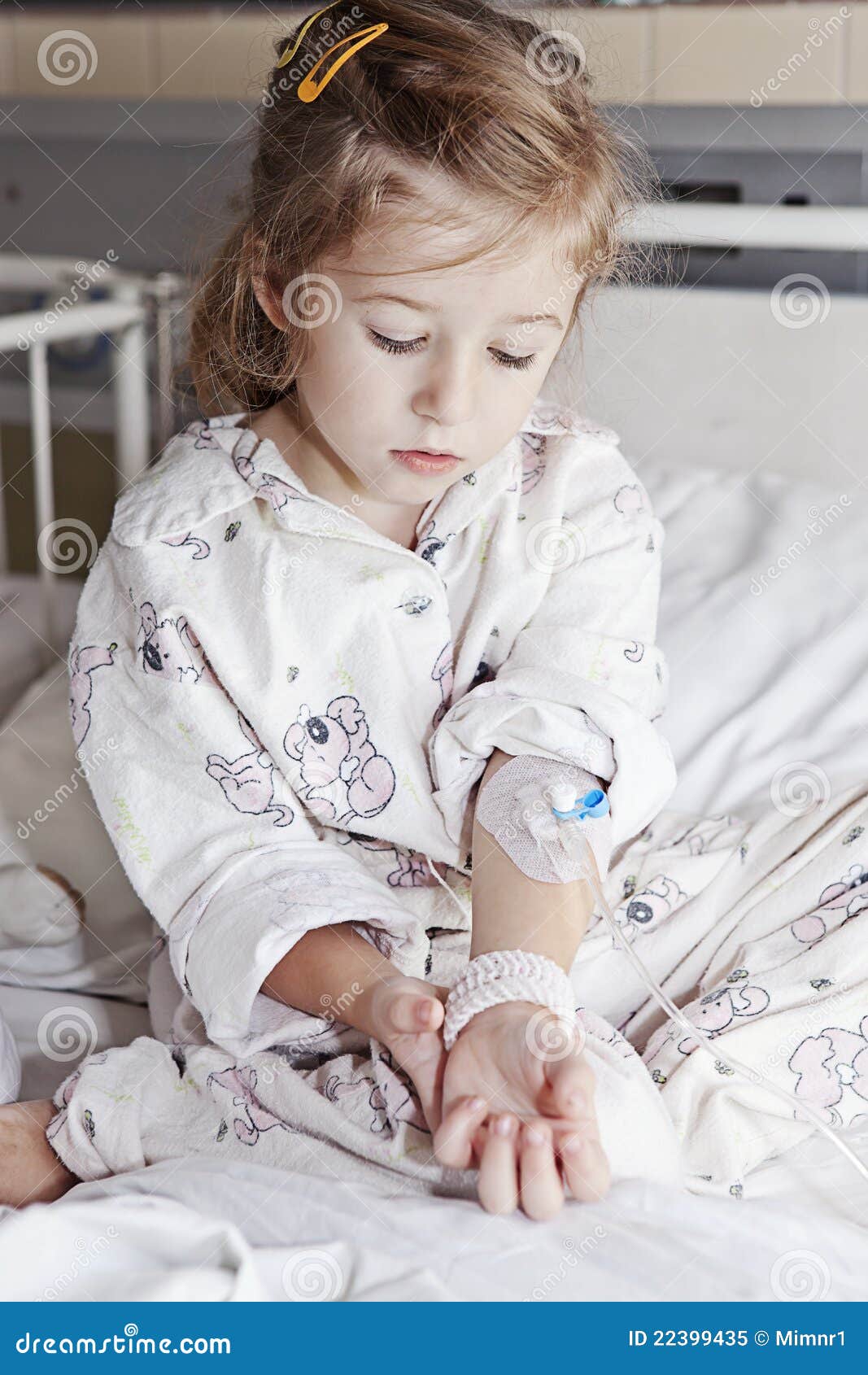 Sick girl in hospital stock image. Image of medicines - 22399435